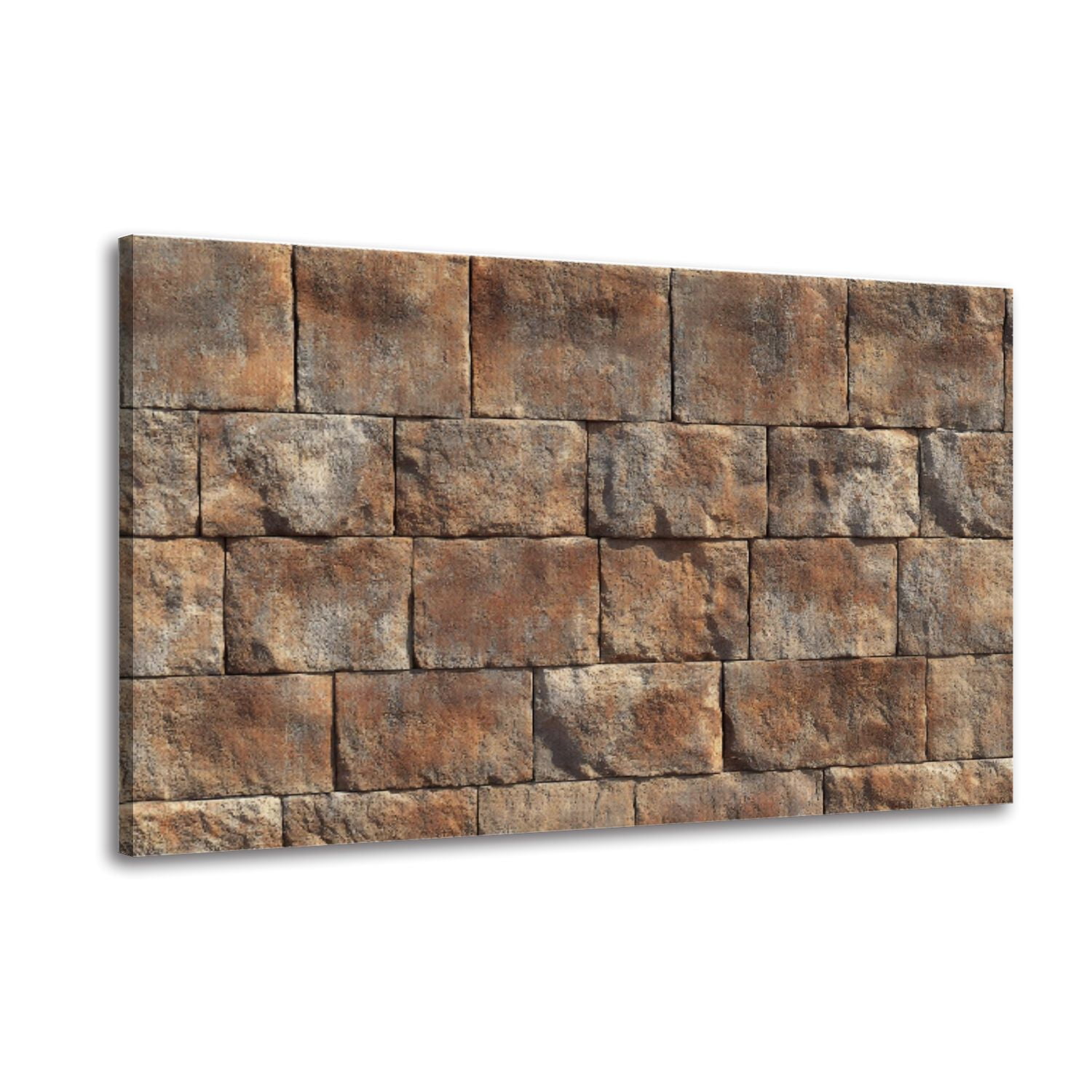 Canvas Wall Art Hadrian Stone Wall Brown Stone Wall Rough Surface ...