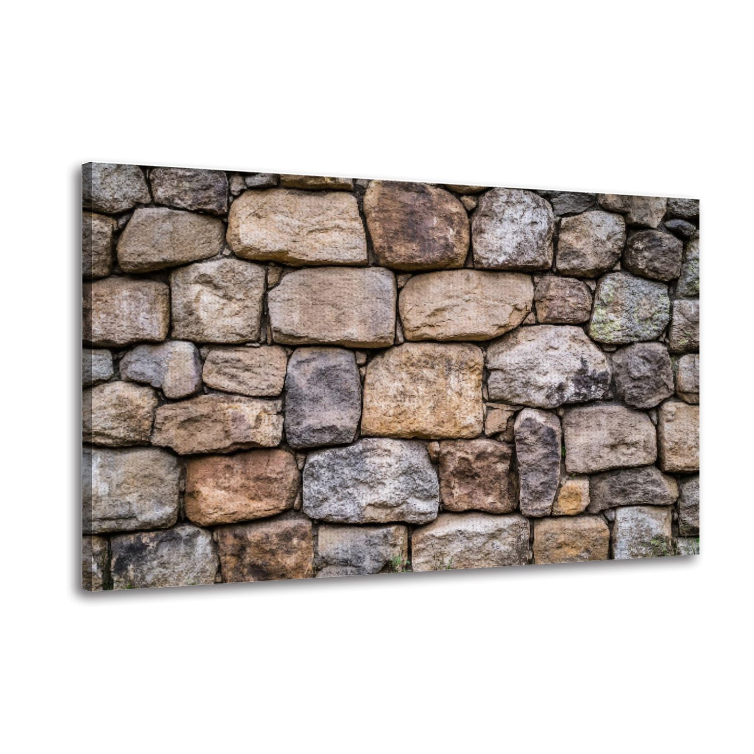 Canvas Wall Art Hadrian Stone Wall Brown Stone Wall Rough Surface ...