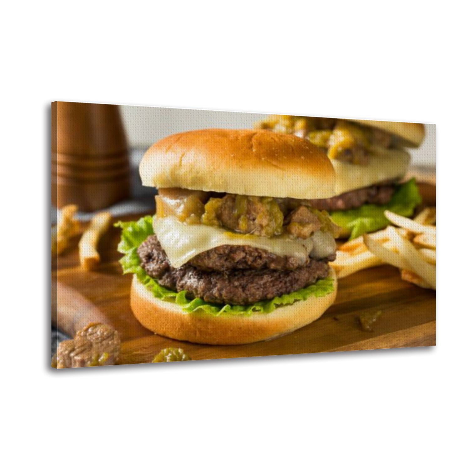 Canvas Wall Art Homemade Colorado Pork Green Chili Hamburger Wall Decor ...