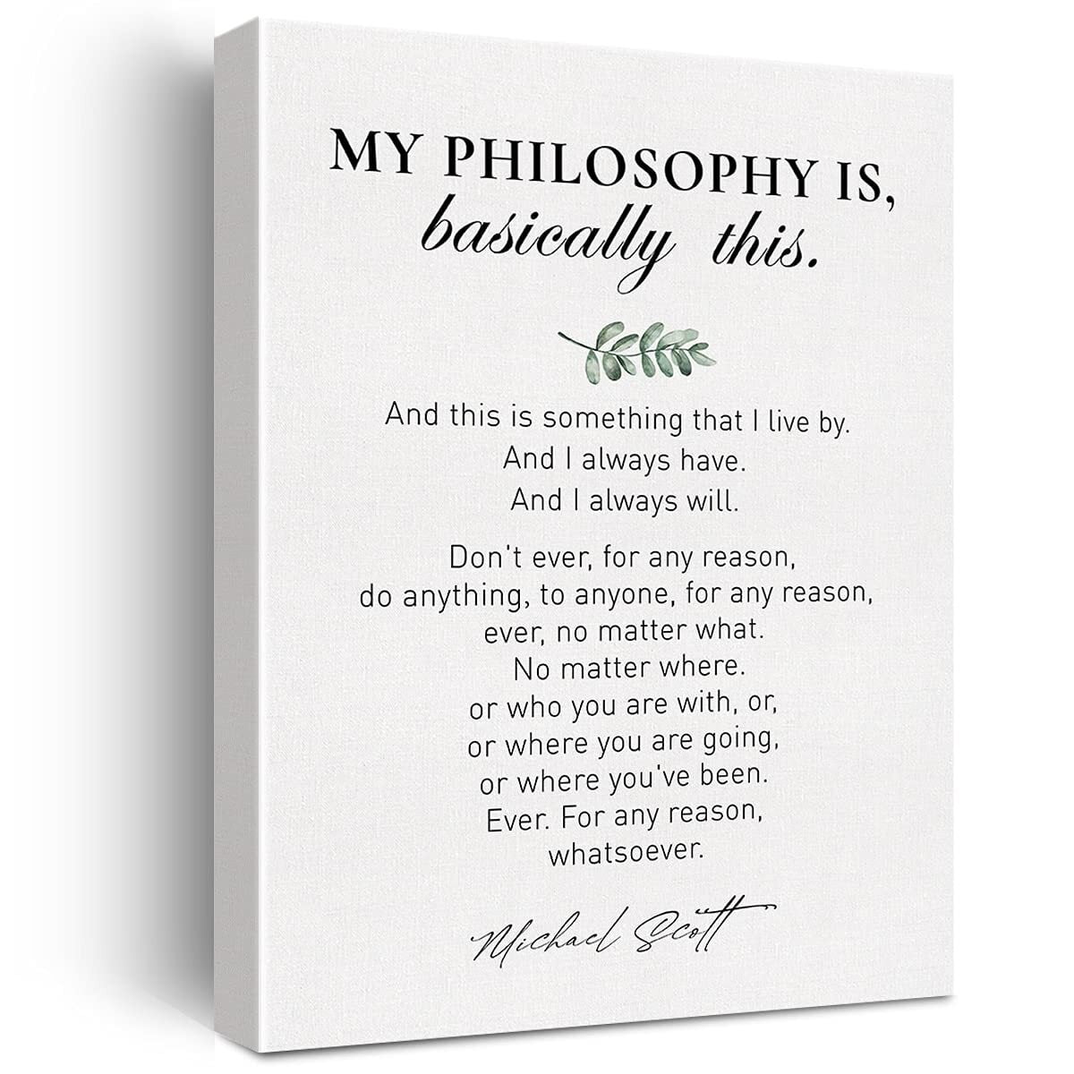 Canvas Wall Art Inspirational Motivational Quote Canvas Print Positive ...