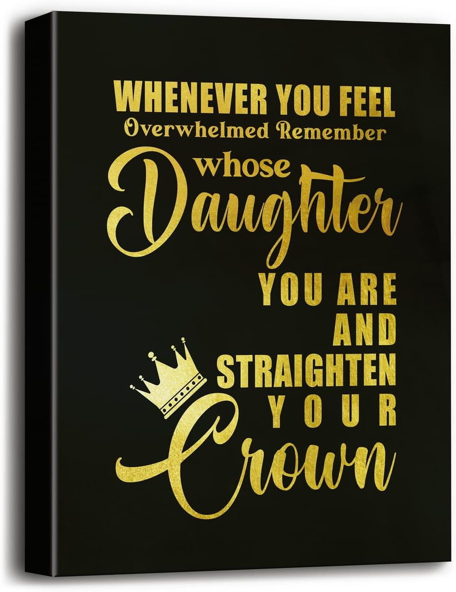 Canvas Wall Art Inspirational Quote, Girls Bedroom Decor Canvas Prints ...