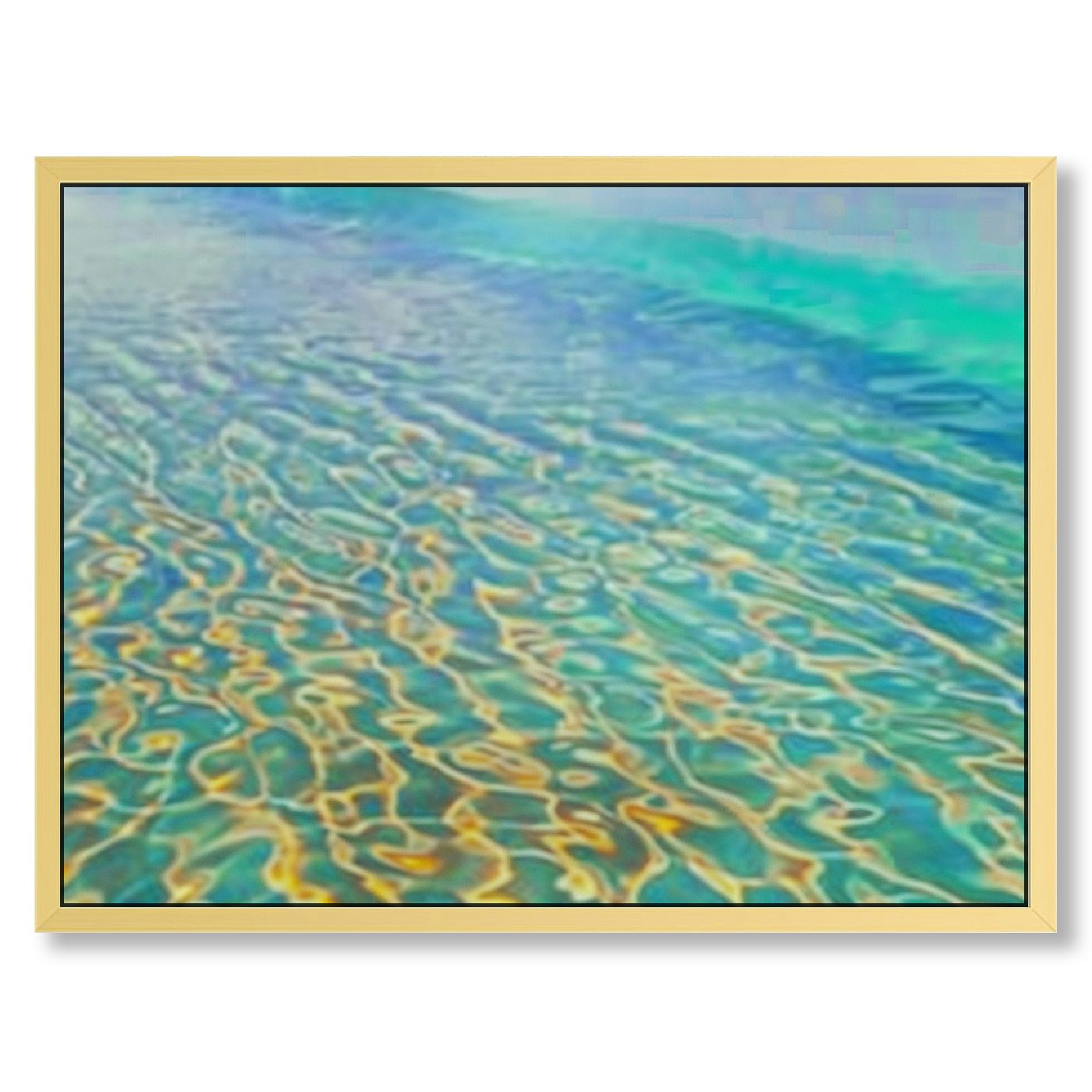 Canvas Wall Art - Lake Attersee Print Poster - Impressionism Ocean ...