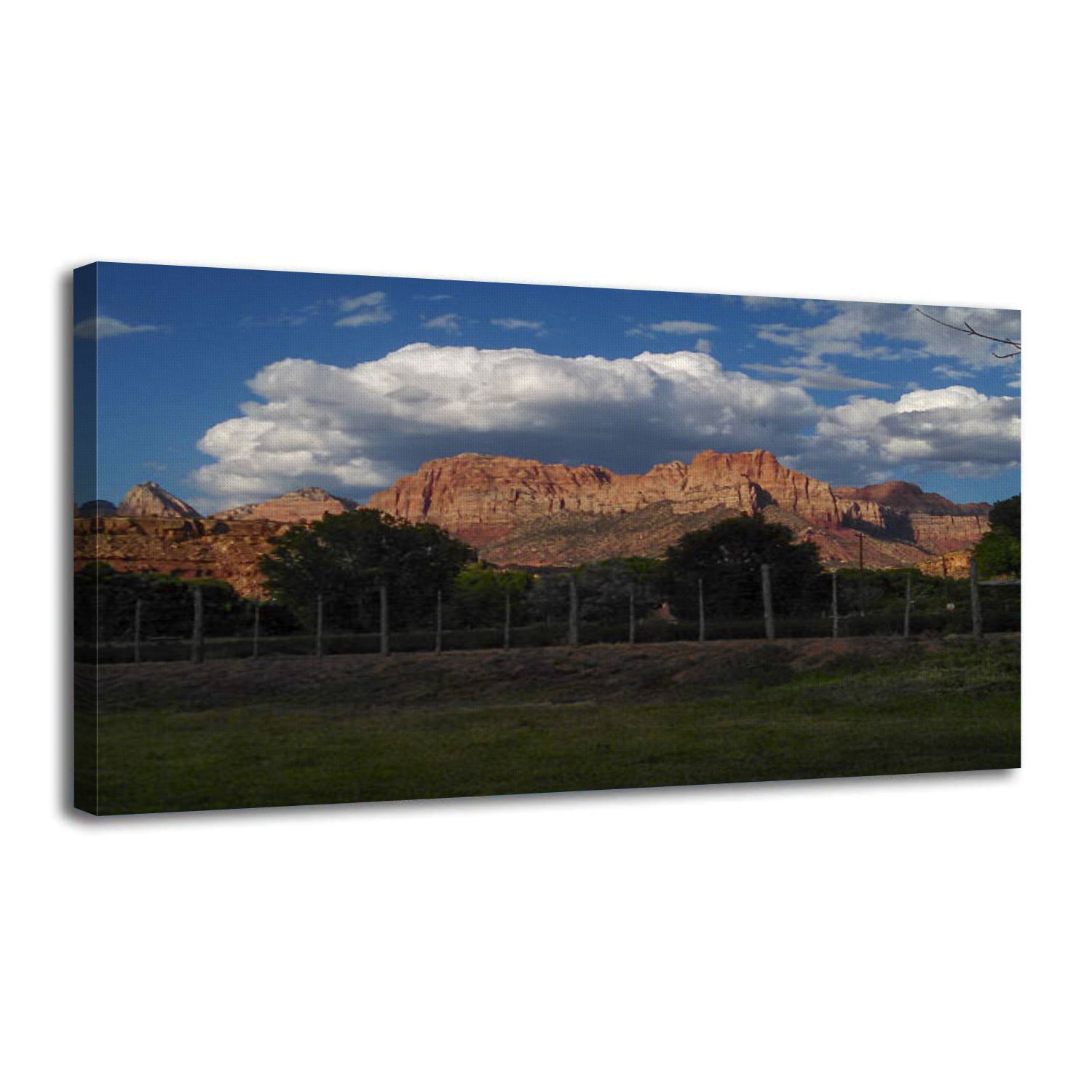 Canvas Wall Art Large cumulus clouds Zion National Park Rockville Utah ...