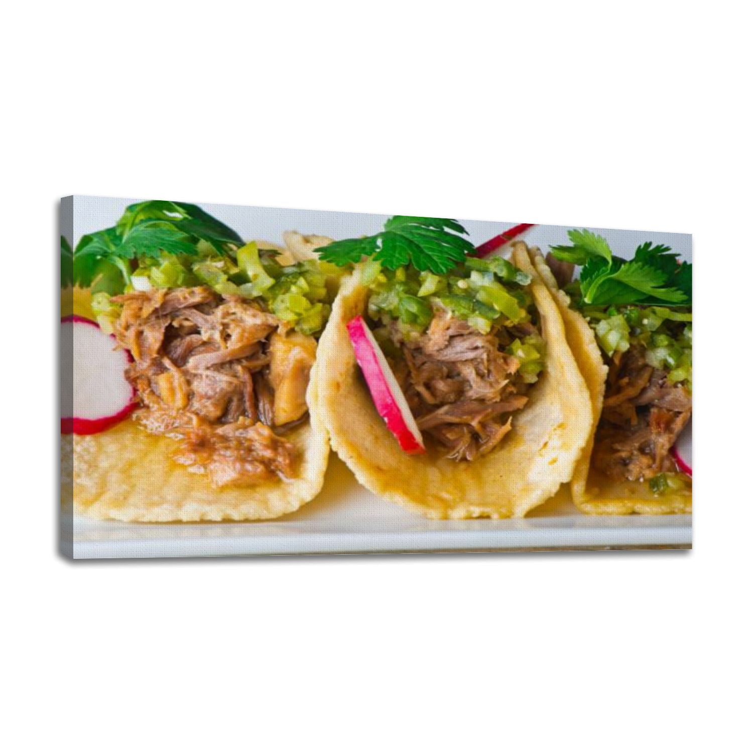 Canvas Wall Art Lobster Tacos Tex Mex favorite Mexican street tacos ...