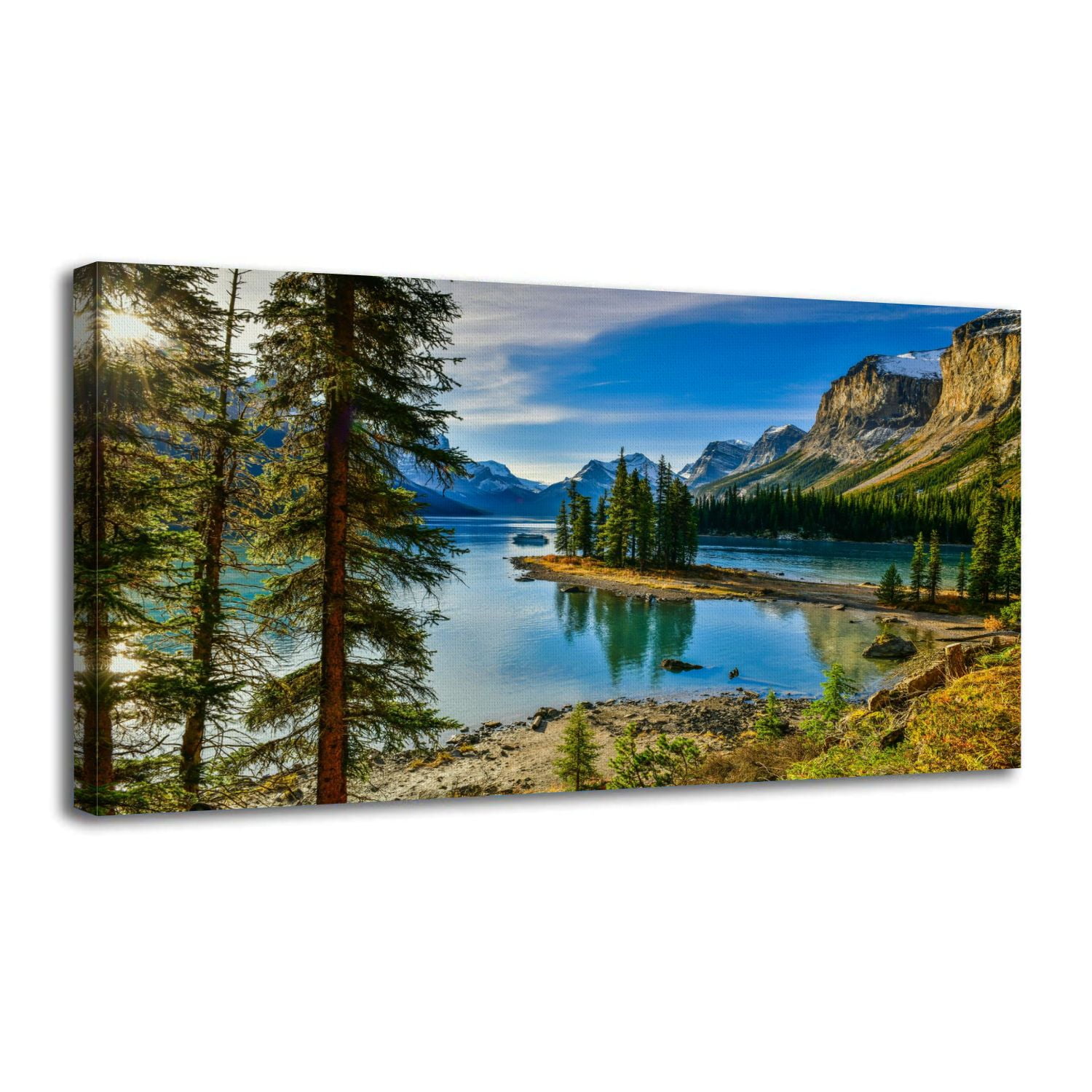 Canvas Wall Art Maligne Lake Jasper National Park Alberta Canada Wall ...