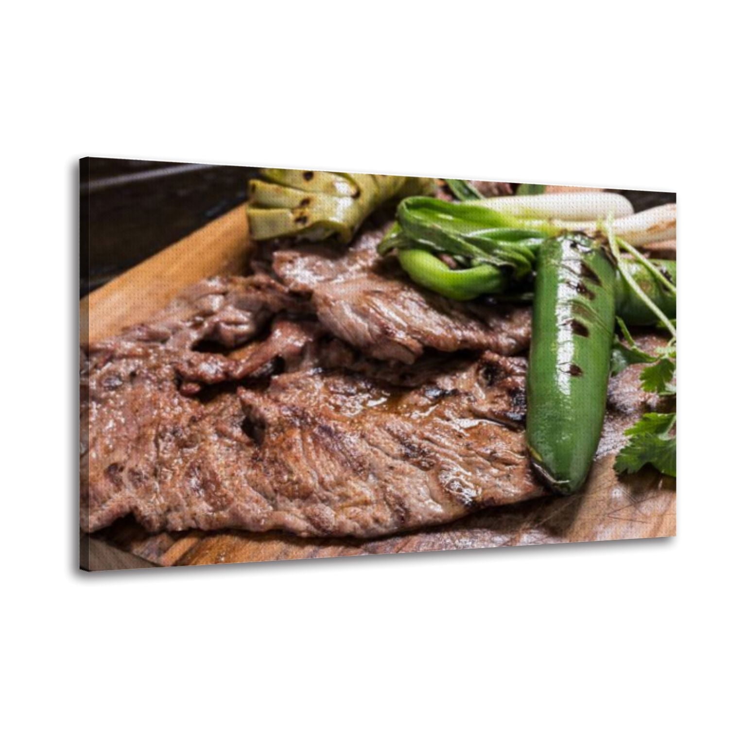 Canvas Wall Art Mexican Carne Asada beef steak Wall Decor for Living ...