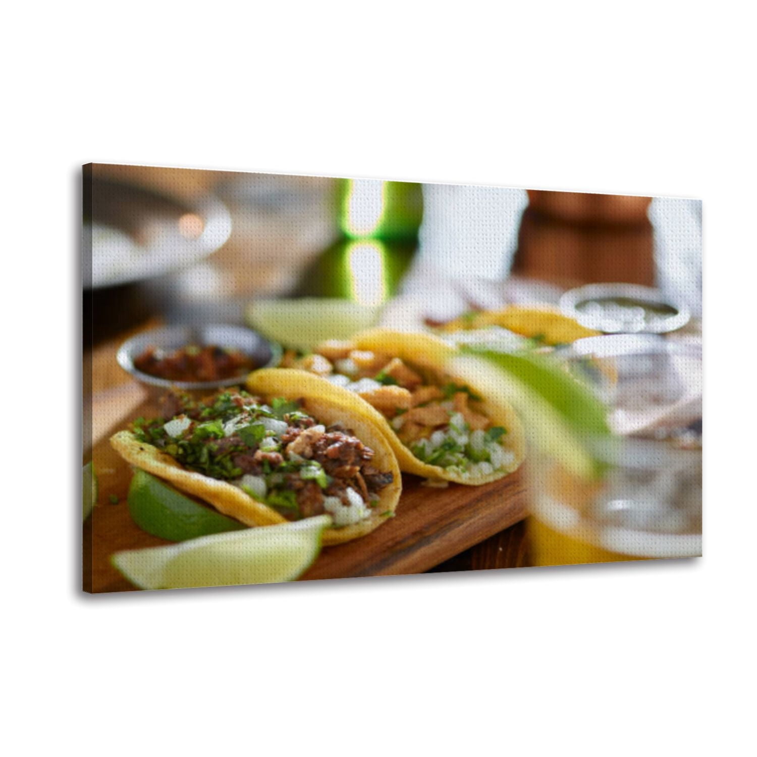 Canvas Wall Art Mexican street tacos beer Wall Decor for Living Room ...