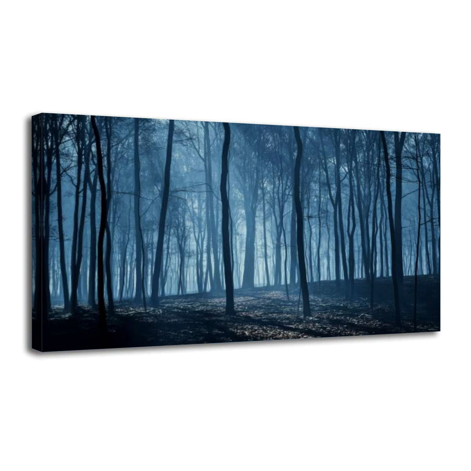 Canvas Wall Art Moonbeams draped evening forest spectral sheen Wall ...