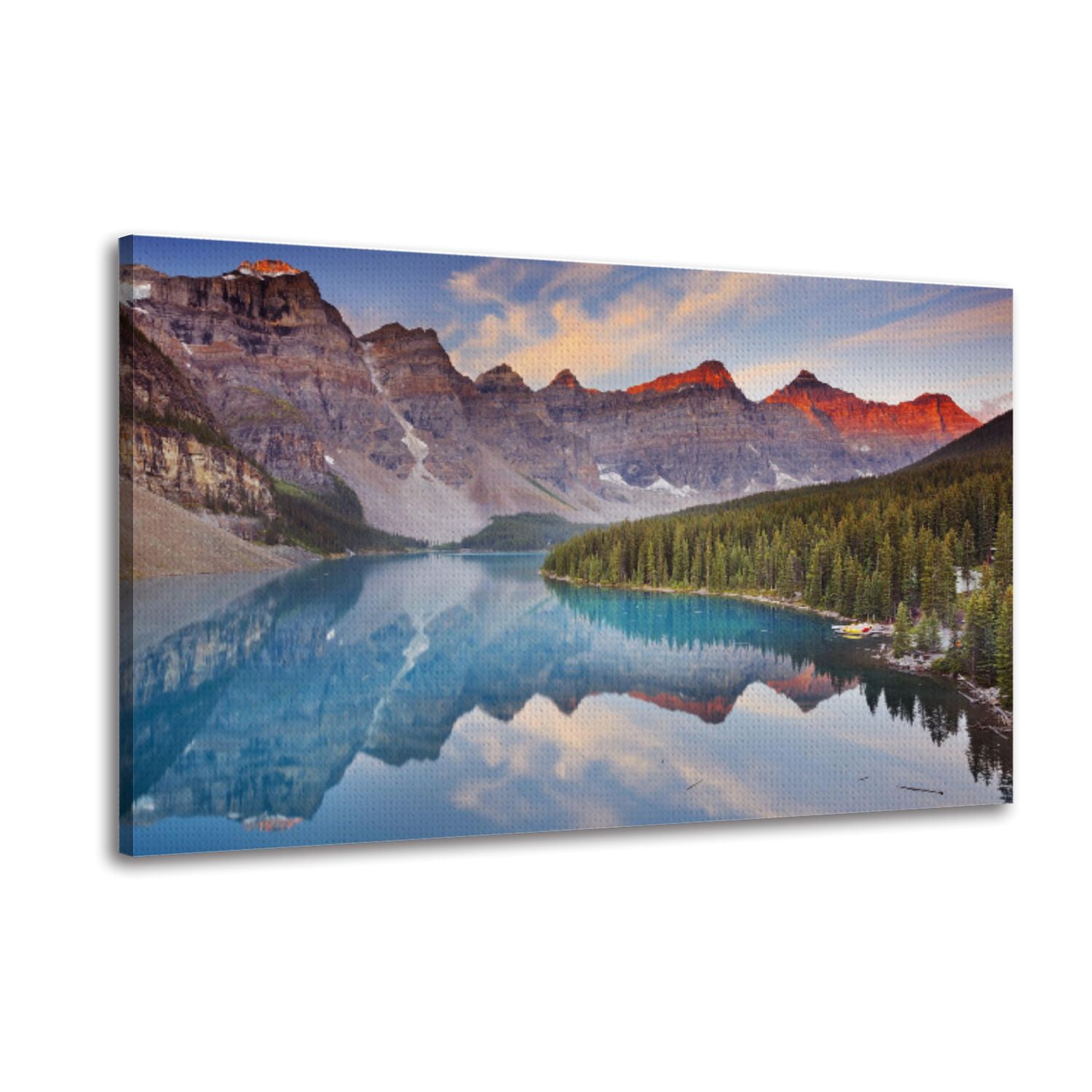 Canvas Wall Art Moraine Lake sunrise Banff National Park Canada Wall ...