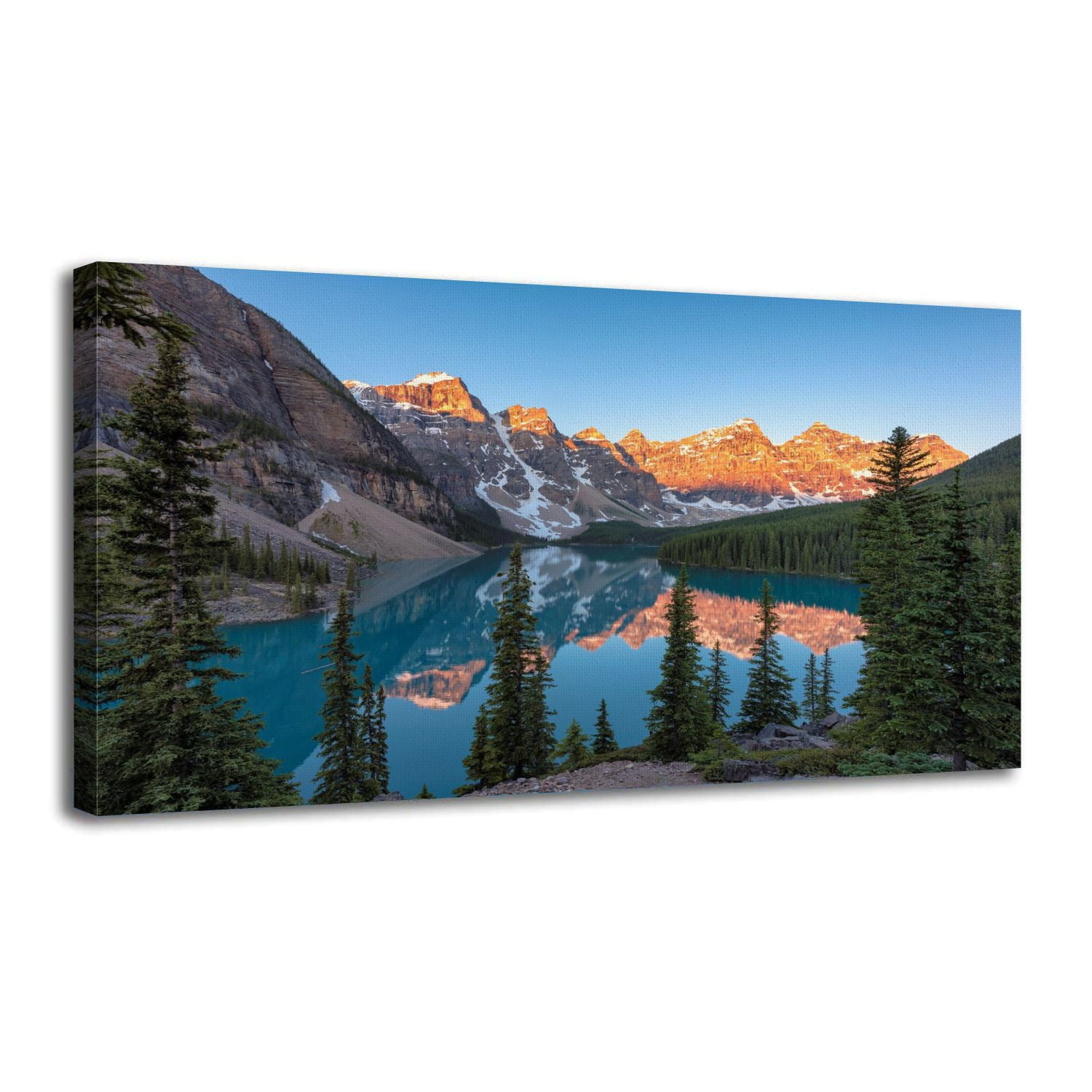 Canvas Wall Art Moraine lake sunrise Banff National park Alberta Canada ...