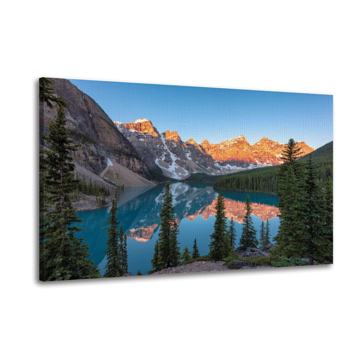 Canvas Wall Art Moraine lake sunrise Banff National park Alberta Canada ...