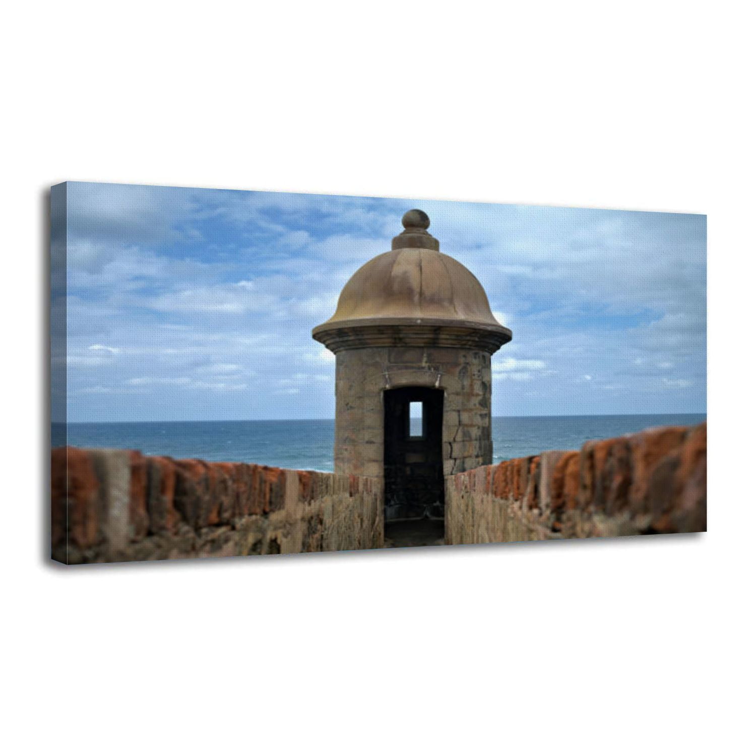 Canvas Wall Art Observation Tower Wall Decor for Living Room Bathroom ...