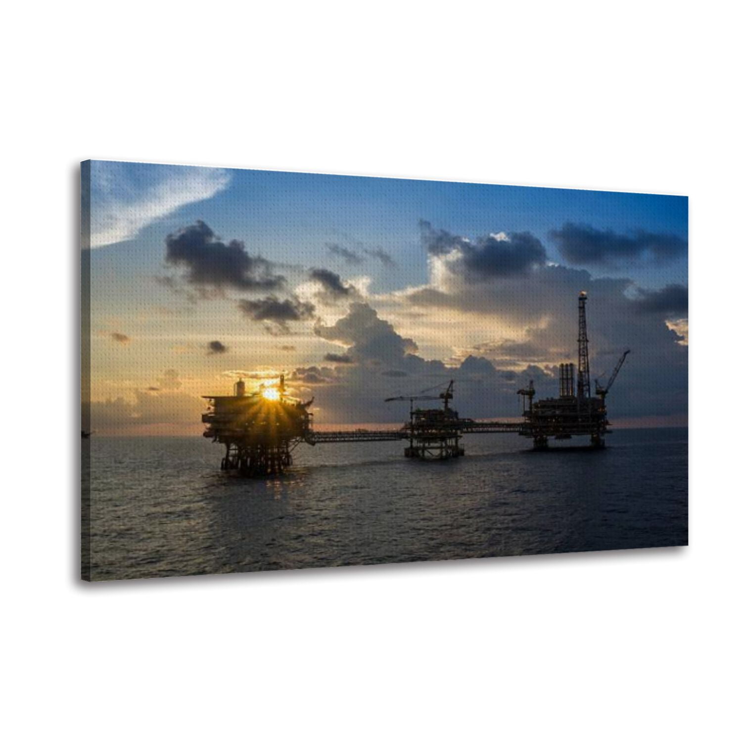 Canvas Wall Art Offshore oil rigs oil gas production platforms Wall ...