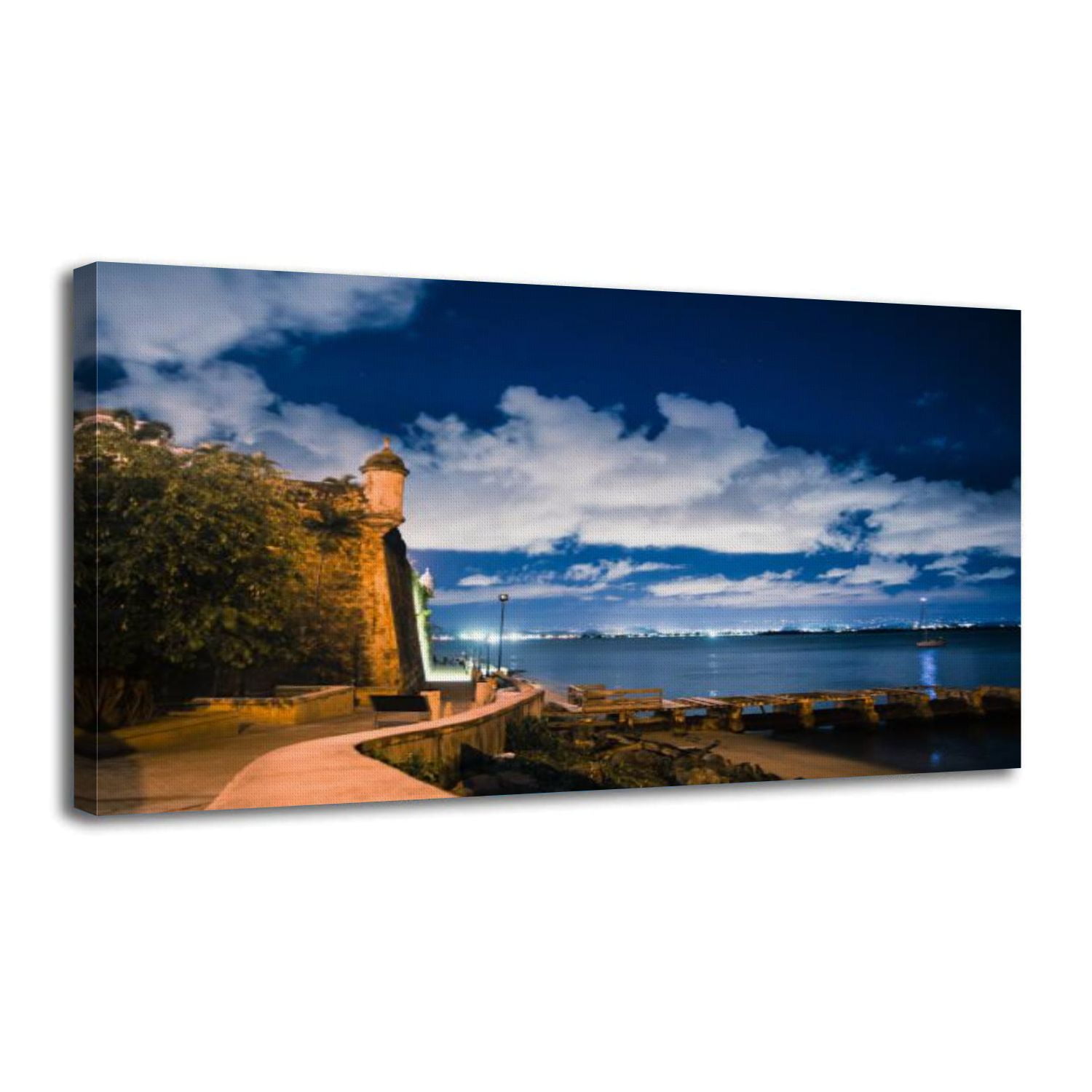 Canvas Wall Art Old San Juan Puerto Rico El Morro Wall Decor for Living ...