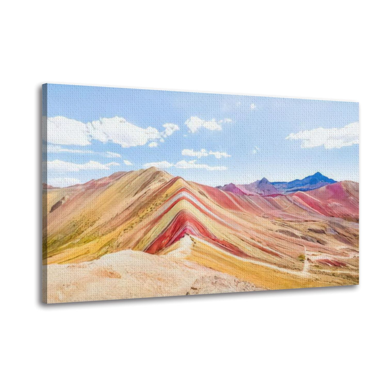 Canvas Wall Art Panoramic view Mountain mount Peru Travel Wall Decor ...