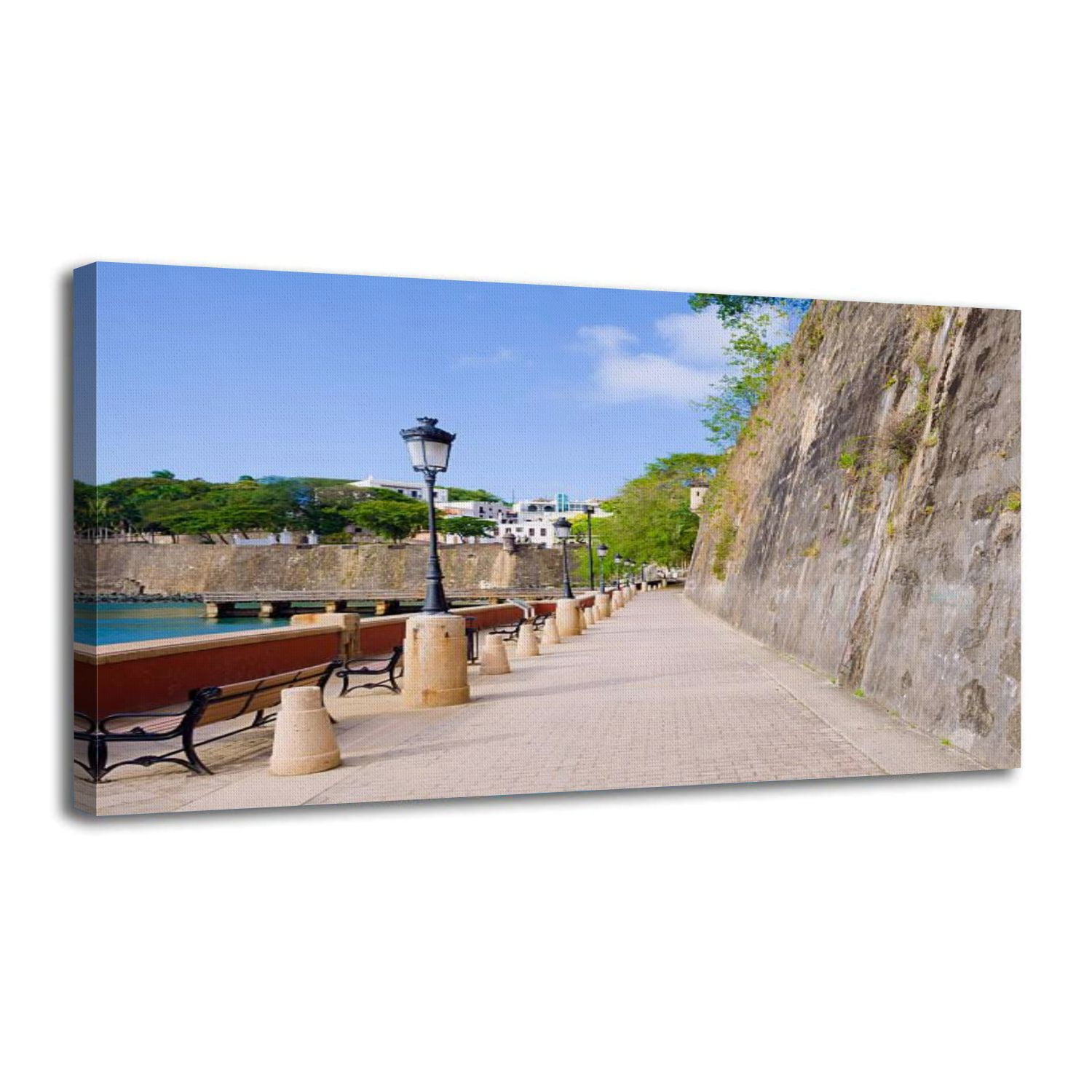 Canvas Wall Art Paseo de la Princesa Old San Juan Puerto Rico Wall ...