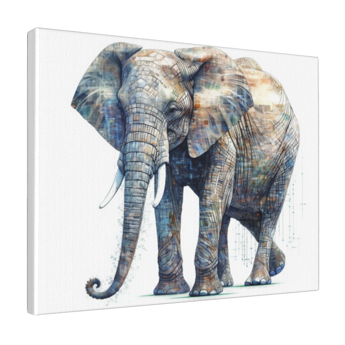 Canvas Wall Art Picture Elephant Hanging Pictures for Living Room ...