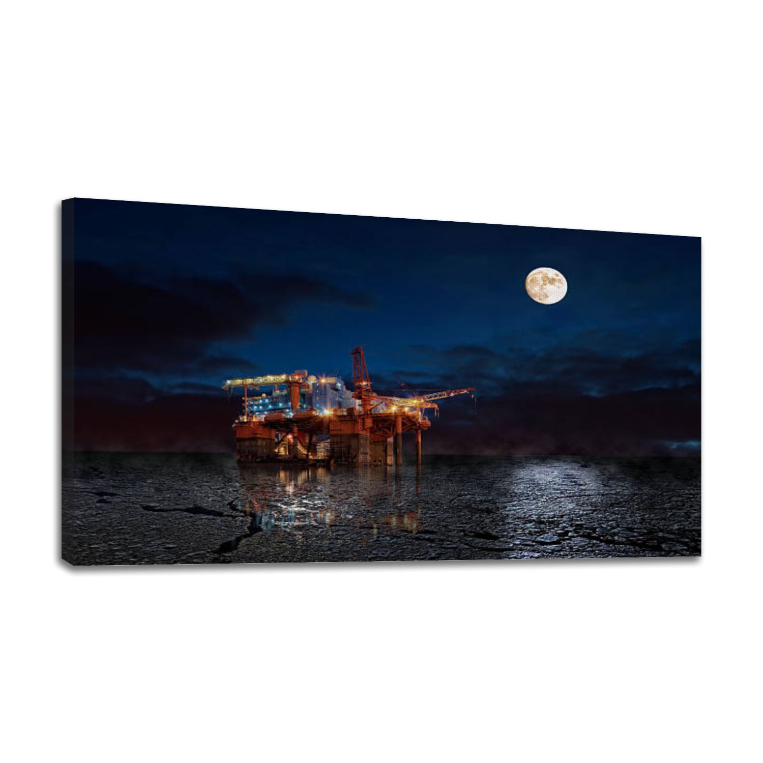 Canvas Wall Art Platform sea Wall Decor for Living Room Bathroom ...