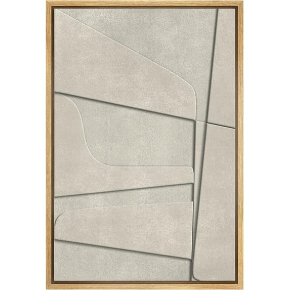 Canvas Wall Art Print Artwork Wall Art Pastel Off-White Geometric ...