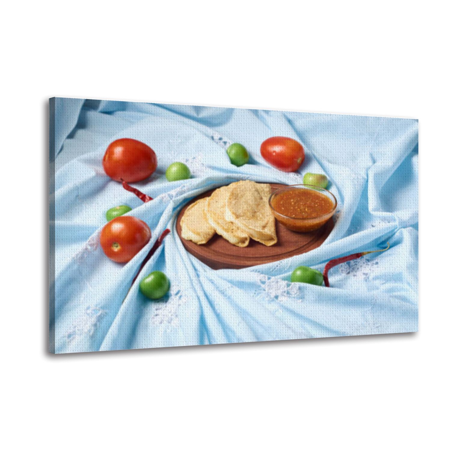 Canvas Wall Art Quesadillas made corn tortillas stuffed cheese Homemade ...
