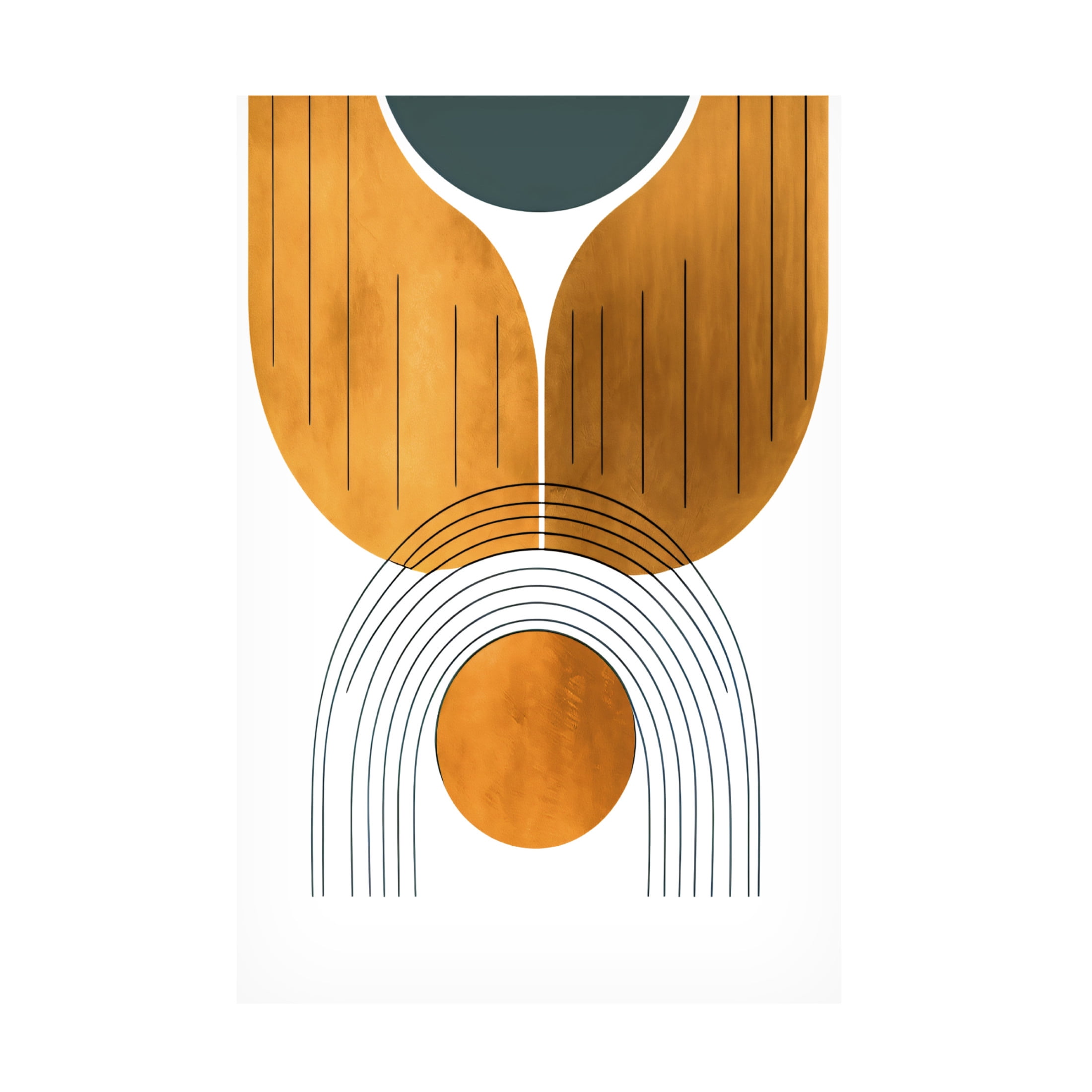 Canvas Wall Art - Ray Heere 'Mid Century Abstract Painting 26' Wall Art ...