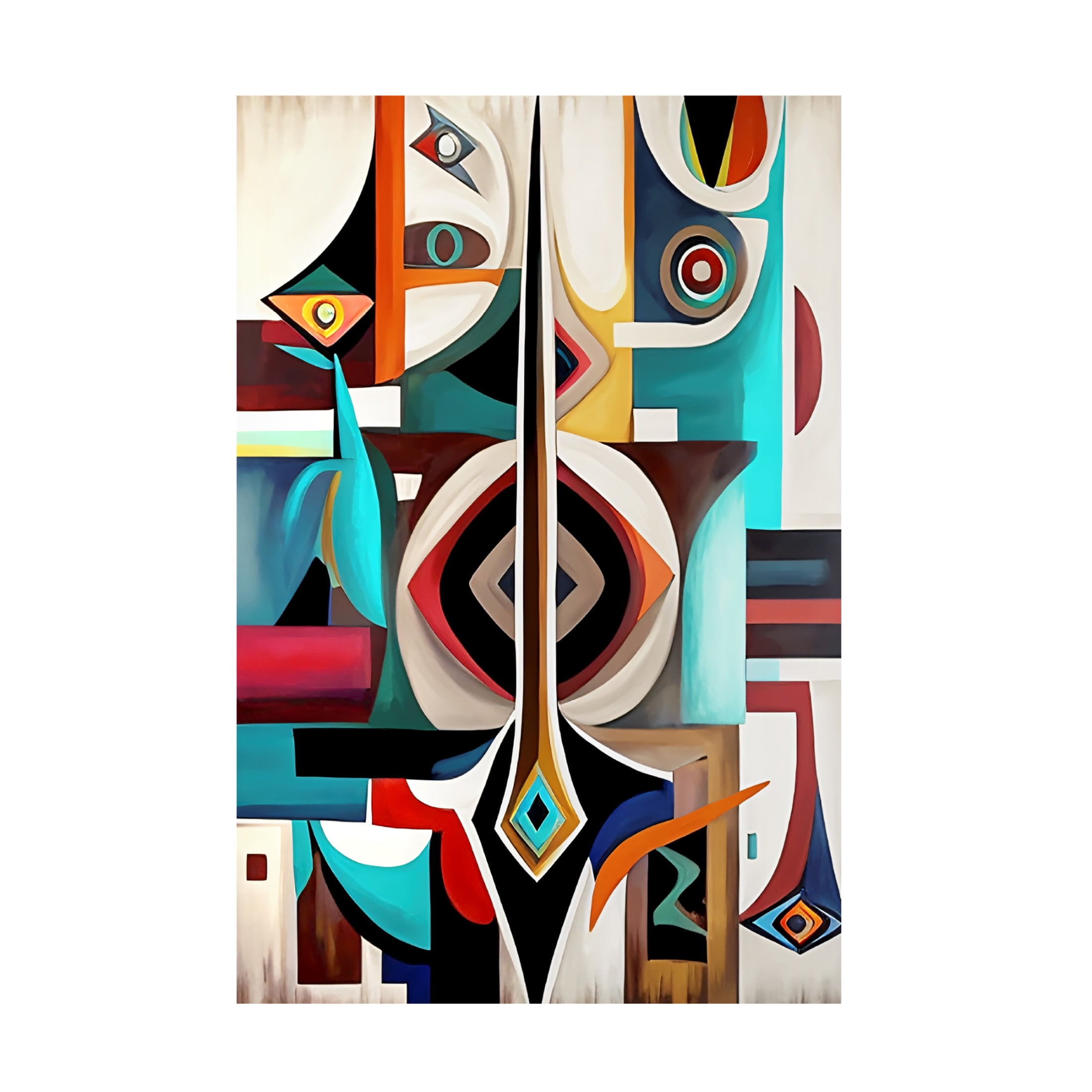 Canvas Wall Art - Ray Heere 'Mid Century Celebration Of All Cultures 25 ...