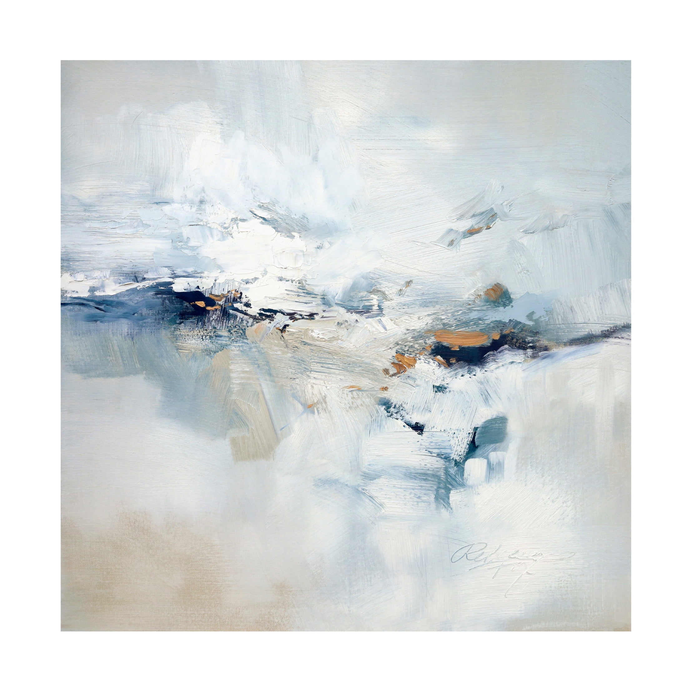 Canvas Wall Art - Rebecca Fox 'Icy Chill' Wall Art for Living Room ...