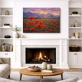 Canvas Wall Art Red Poppy Field Landscape Print for Living Room ...