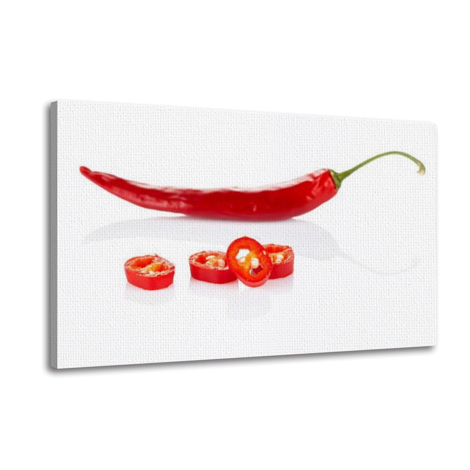 Canvas Wall Art Red chilli pepper Wall Decor for Living Room Bathroom ...
