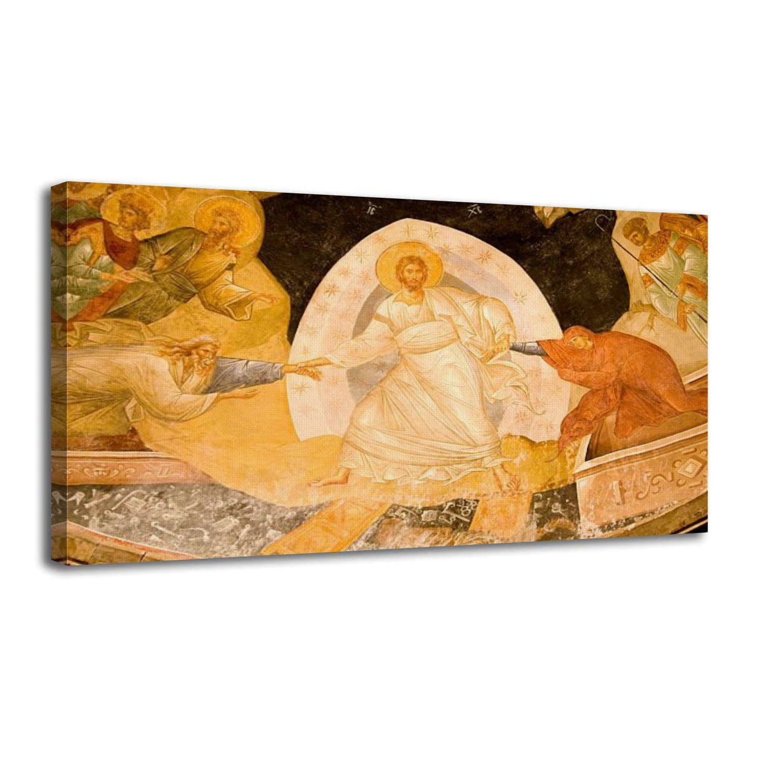 Canvas Wall Art Resurrection fresco Chora Church Istanbul Turkey Wall ...