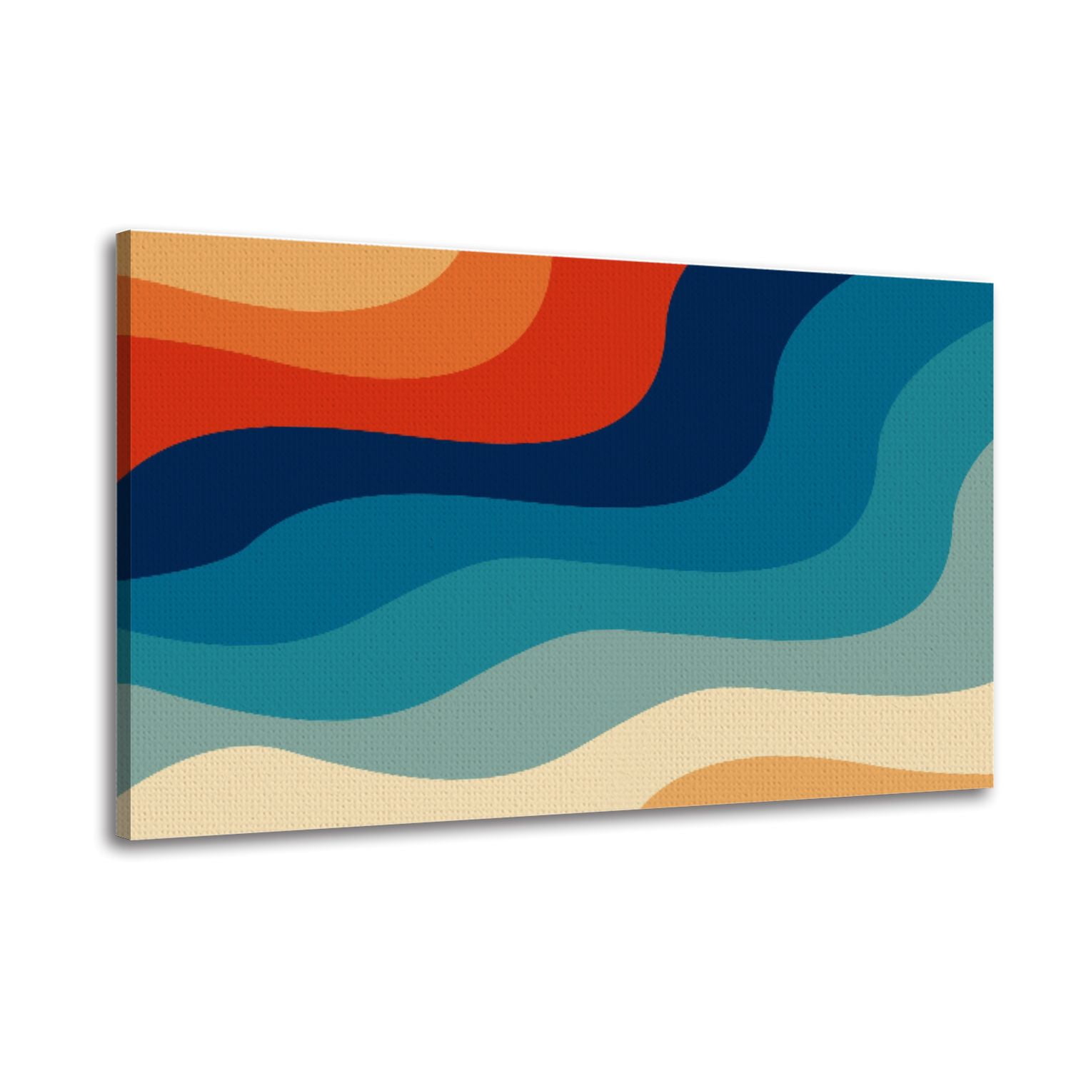 Canvas Wall Art Retro 70s 80s Color Palette Mid Century Minimalist ...