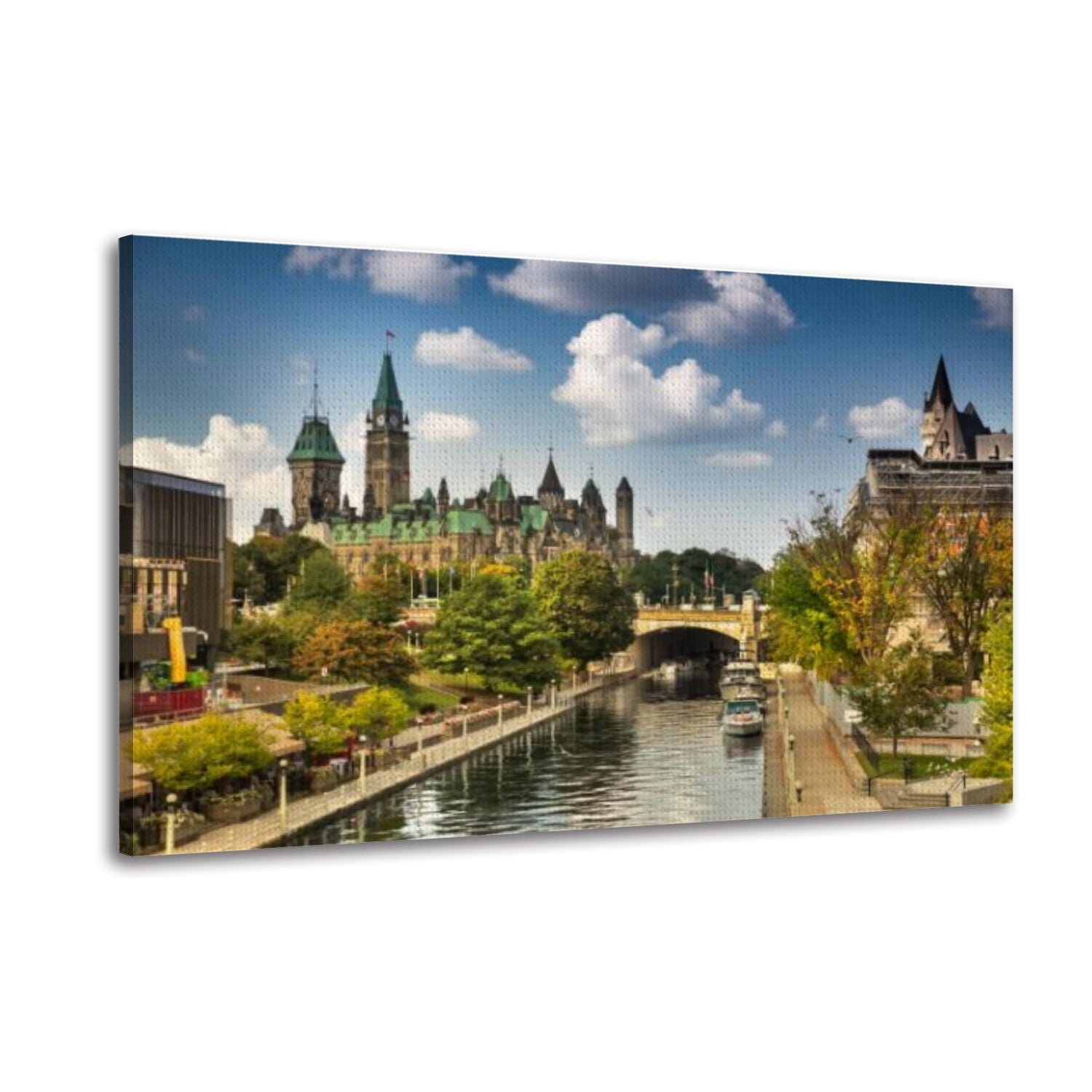 Canvas Wall Art Rideau Canal by Parliament Hill Ottawa Canada Wall ...