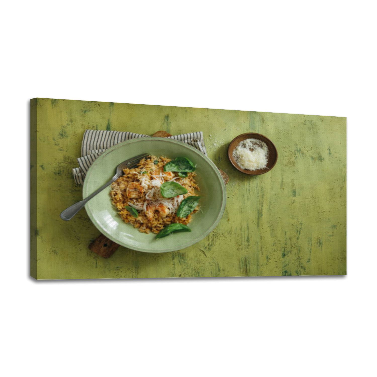 Canvas Wall Art Risotto Crab Meat Shrimps Wall Decor for Living Room ...