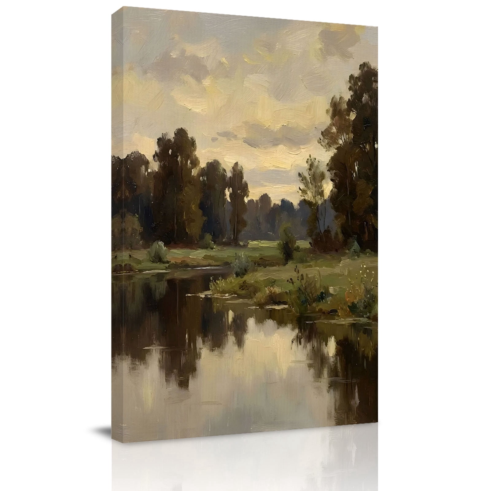 Canvas Wall Art River Valley Forest Canvas Art Print Landscape Sunset ...
