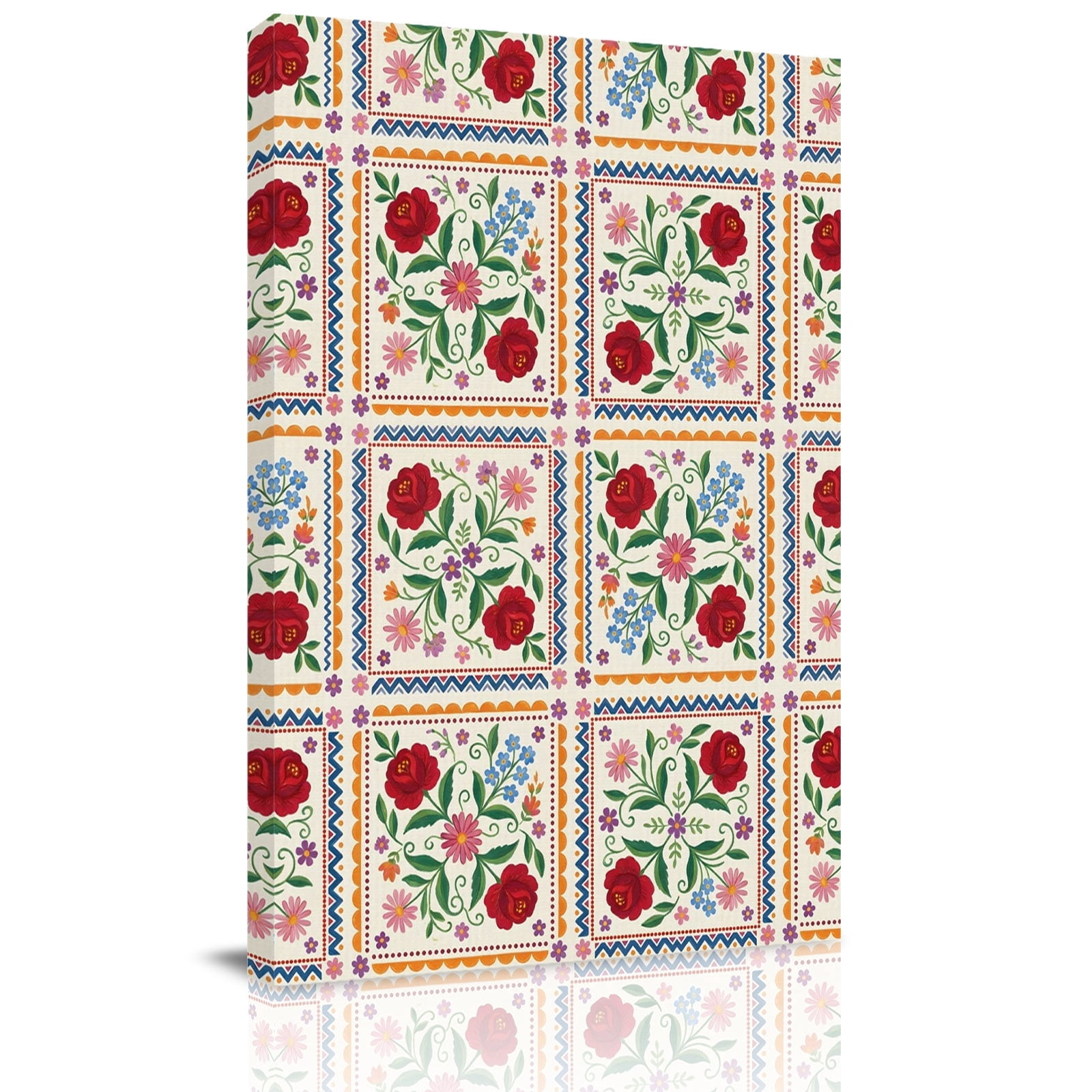 Canvas Wall Art Rose Buds Floral Canvas Art Print Mediterranean Style ...