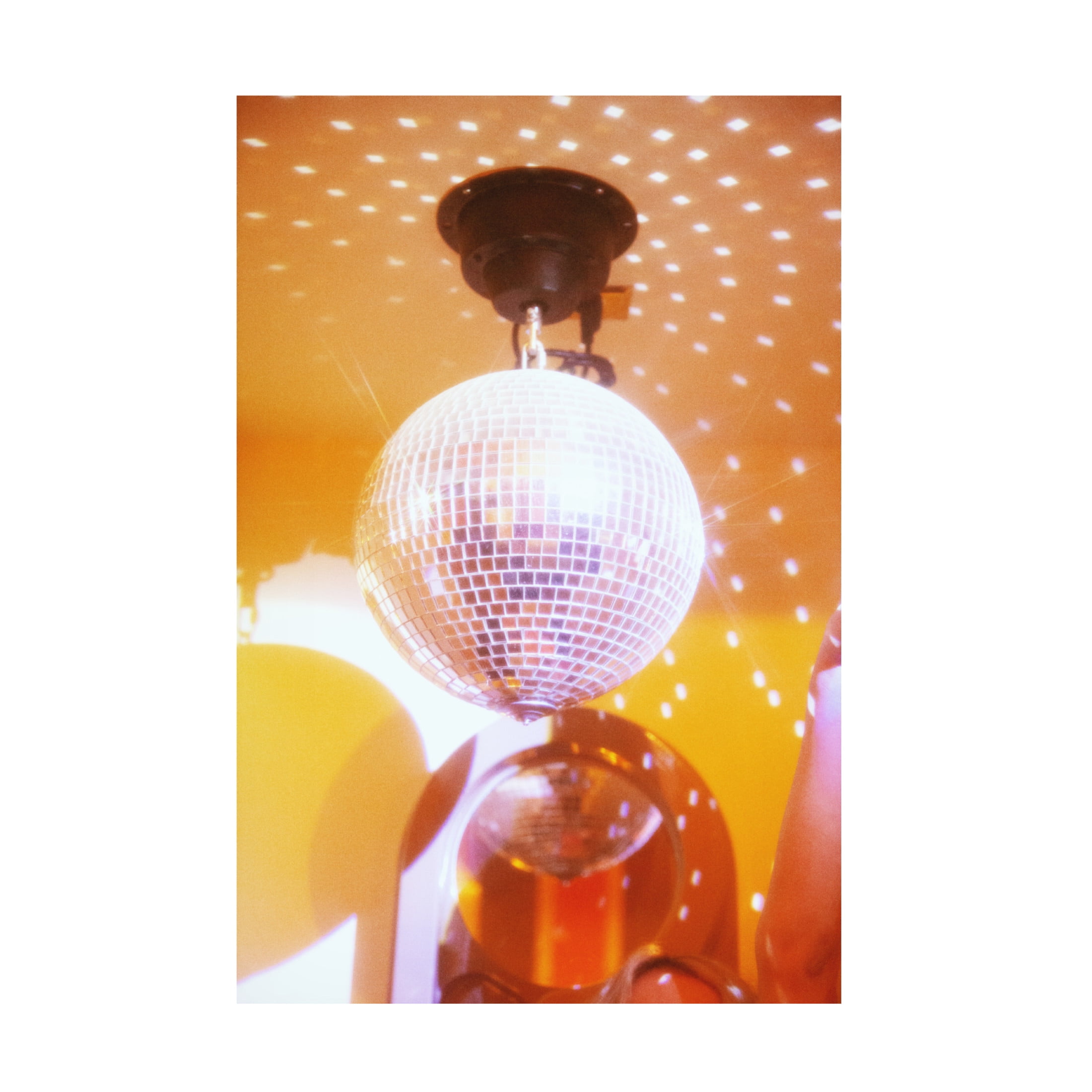 Canvas Wall Art - Samantha Hearn 'Groovy Yellow Disco Ball' Wall Art ...