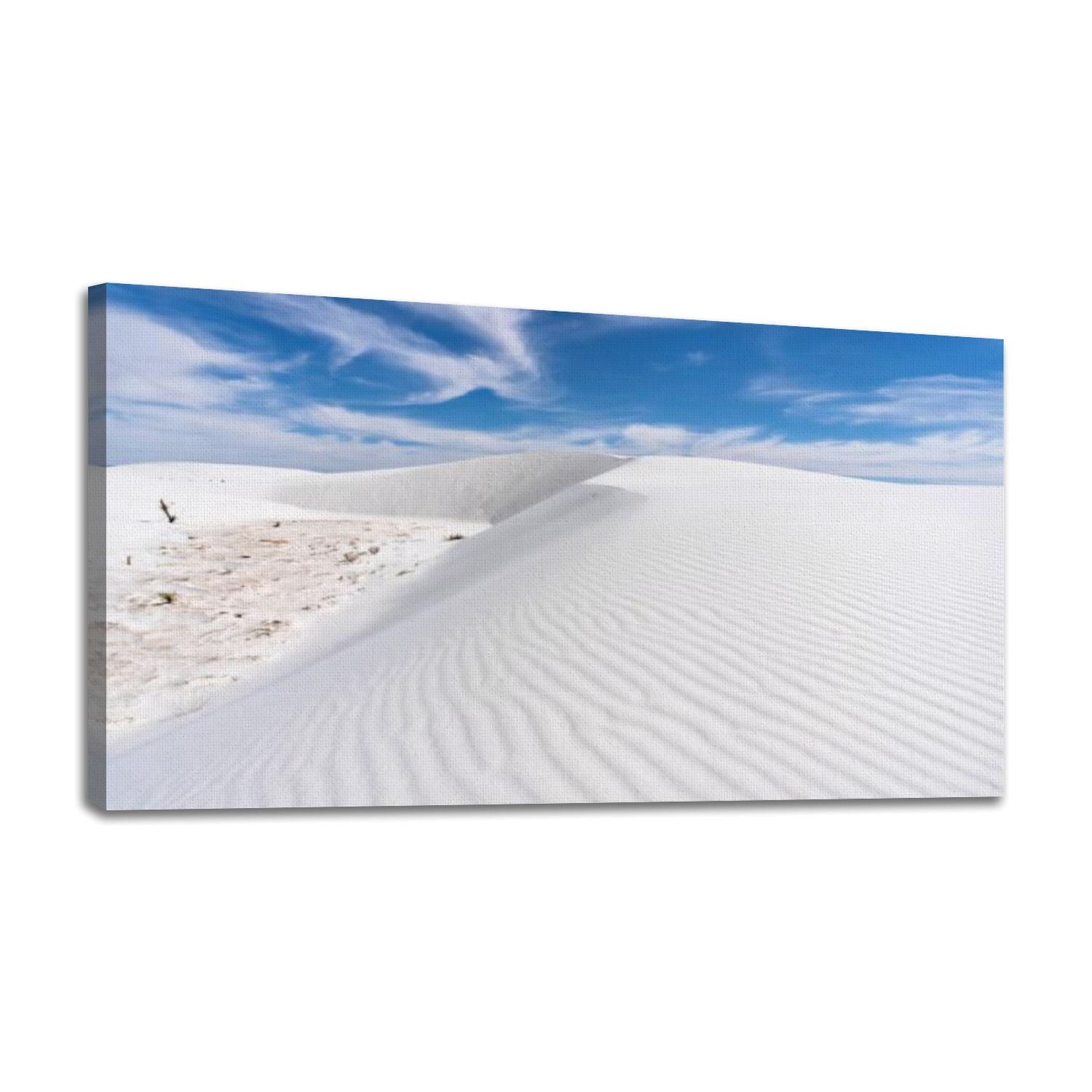 Canvas Wall Art Sand White Sands National Monument Wall Decor for ...