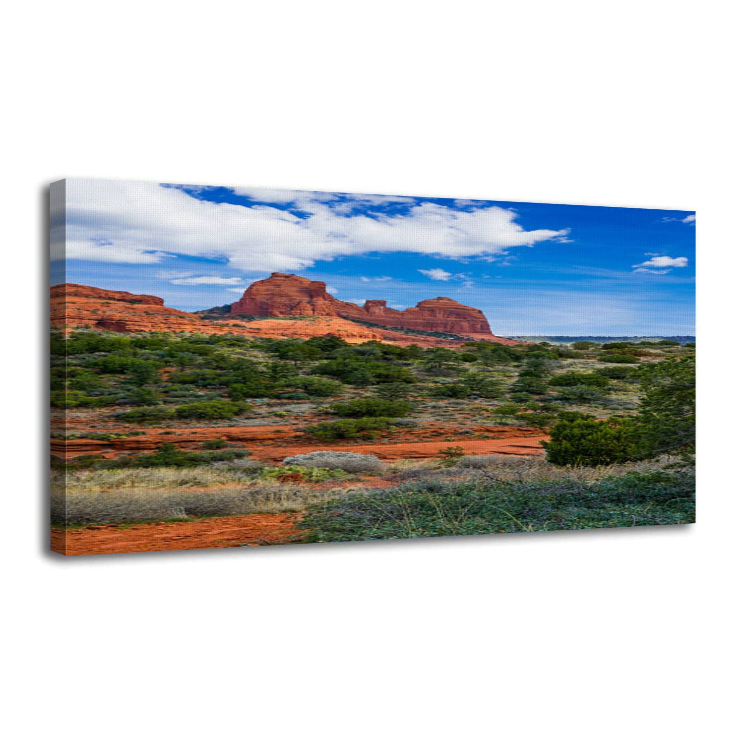 Canvas Wall Art Sedona Red Rocks Wall Decor for Living Room Bathroom ...