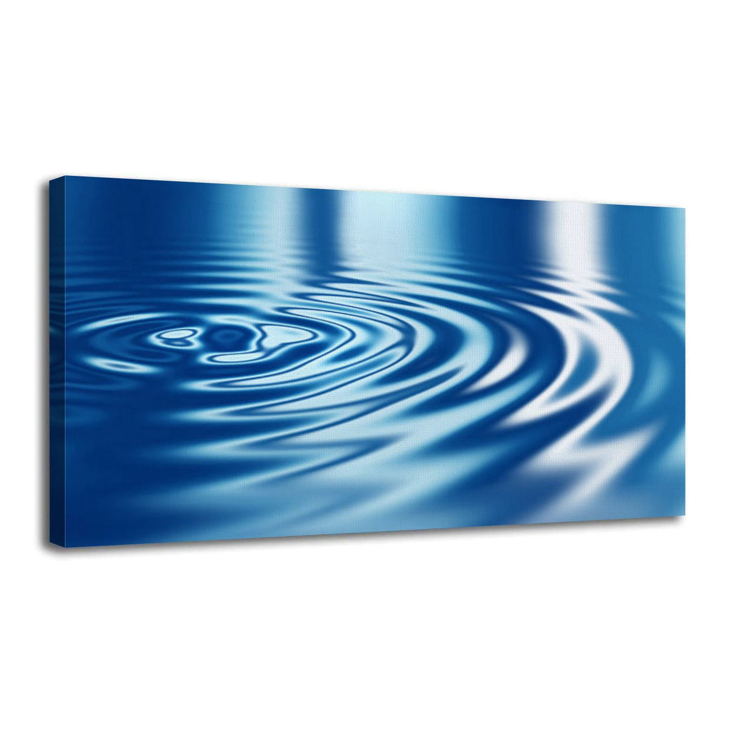 Canvas Wall Art Smoothly water Waves Wall Decor for Living Room ...