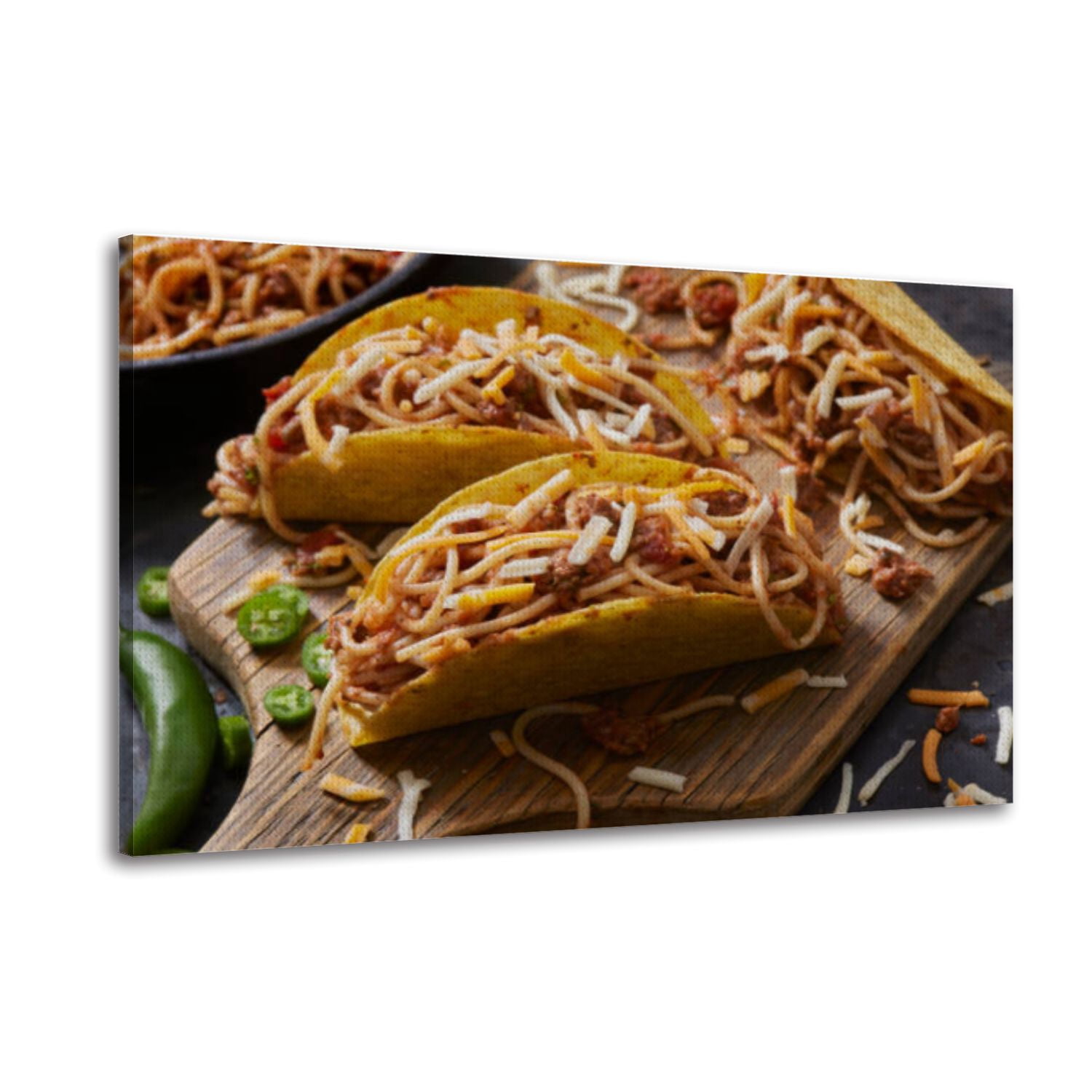 Canvas Wall Art Spaghetti Tacos Wall Decor for Living Room Bathroom ...