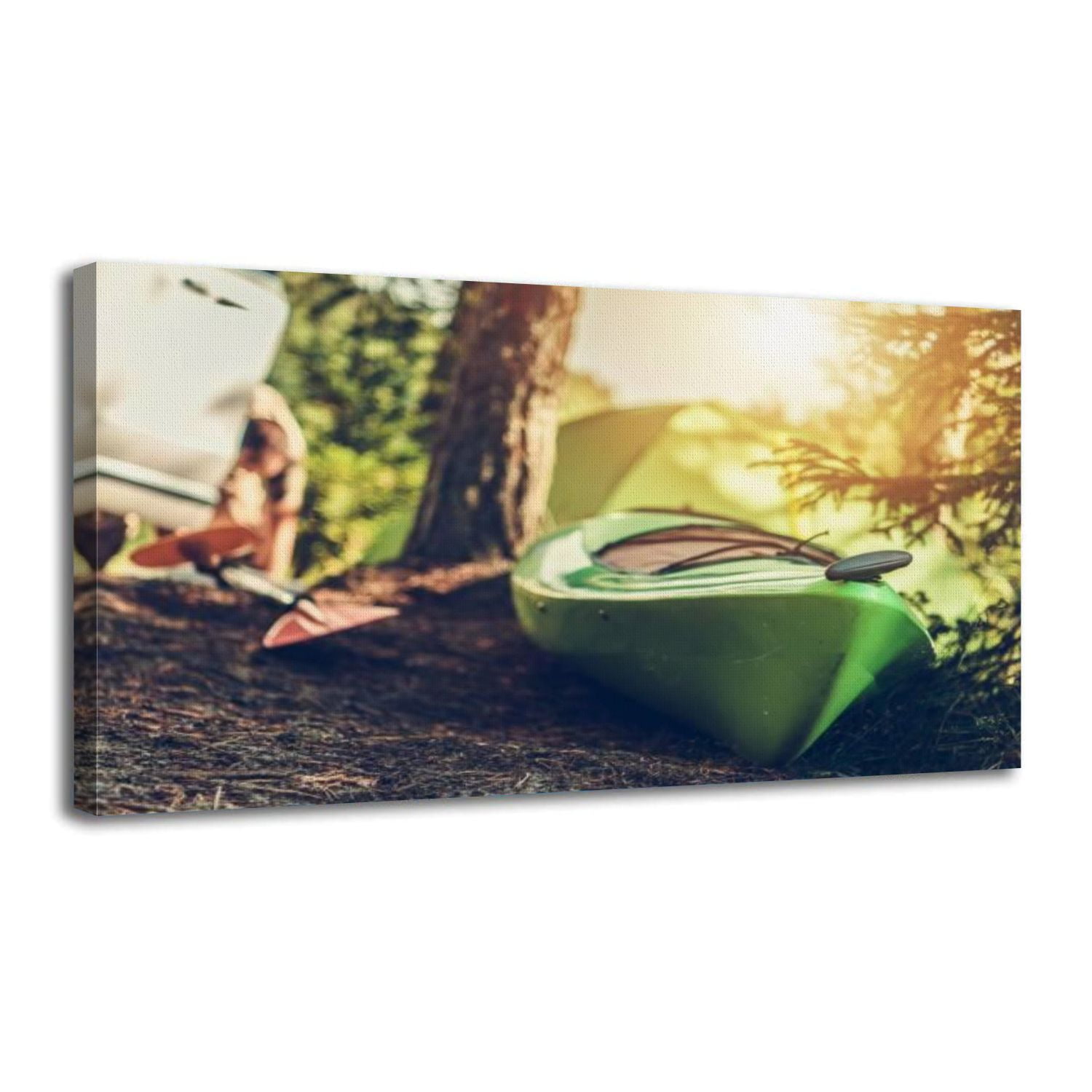 Canvas Wall Art Summer Kayaking Time Wall Decor for Living Room ...