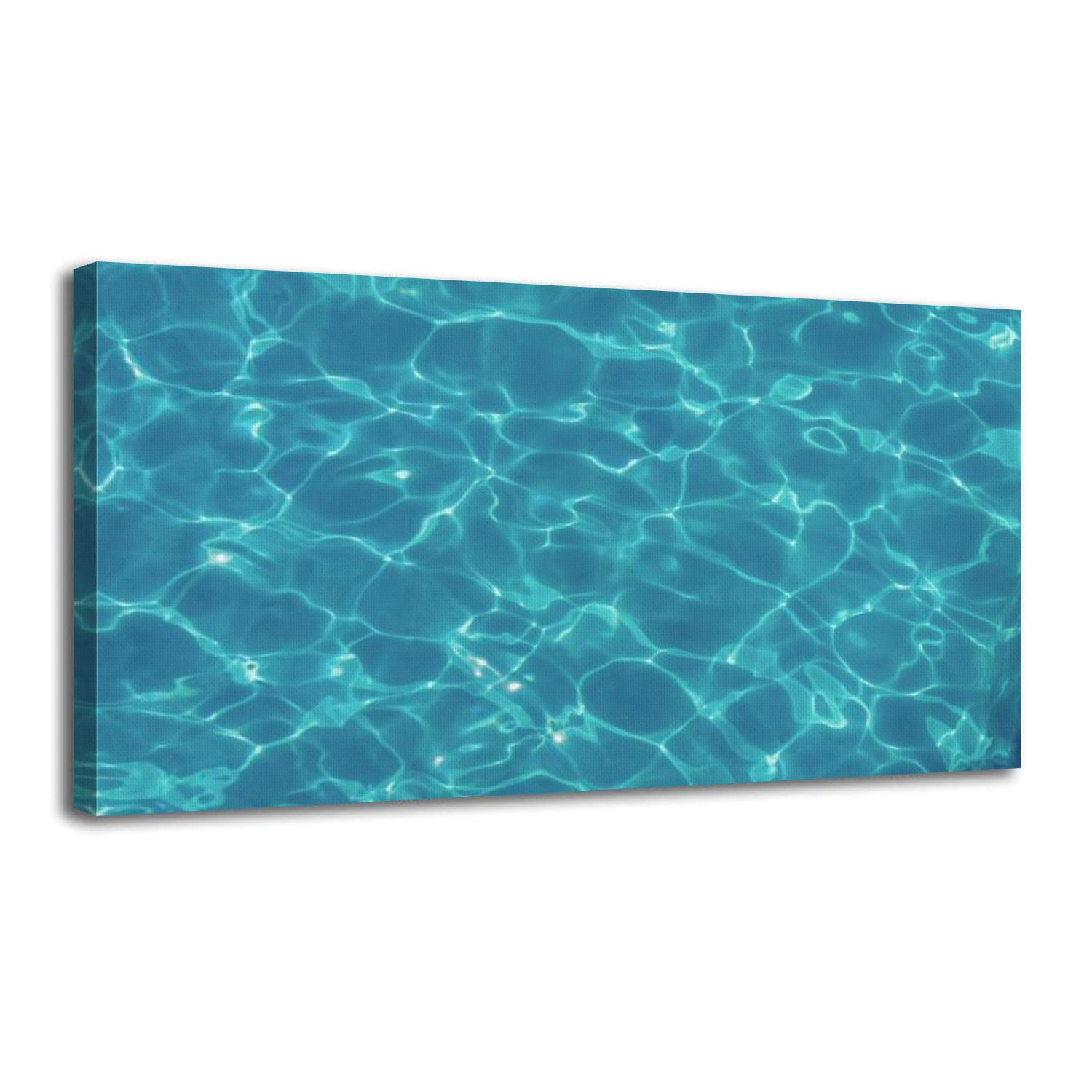 Canvas Wall Art Swimming Pool Water Surface Wall Decor for Living Room ...