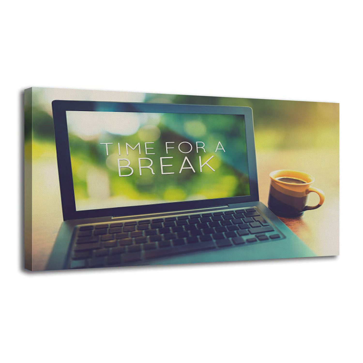 Canvas Wall Art Time for coffee break vintage editing style Wall Decor ...