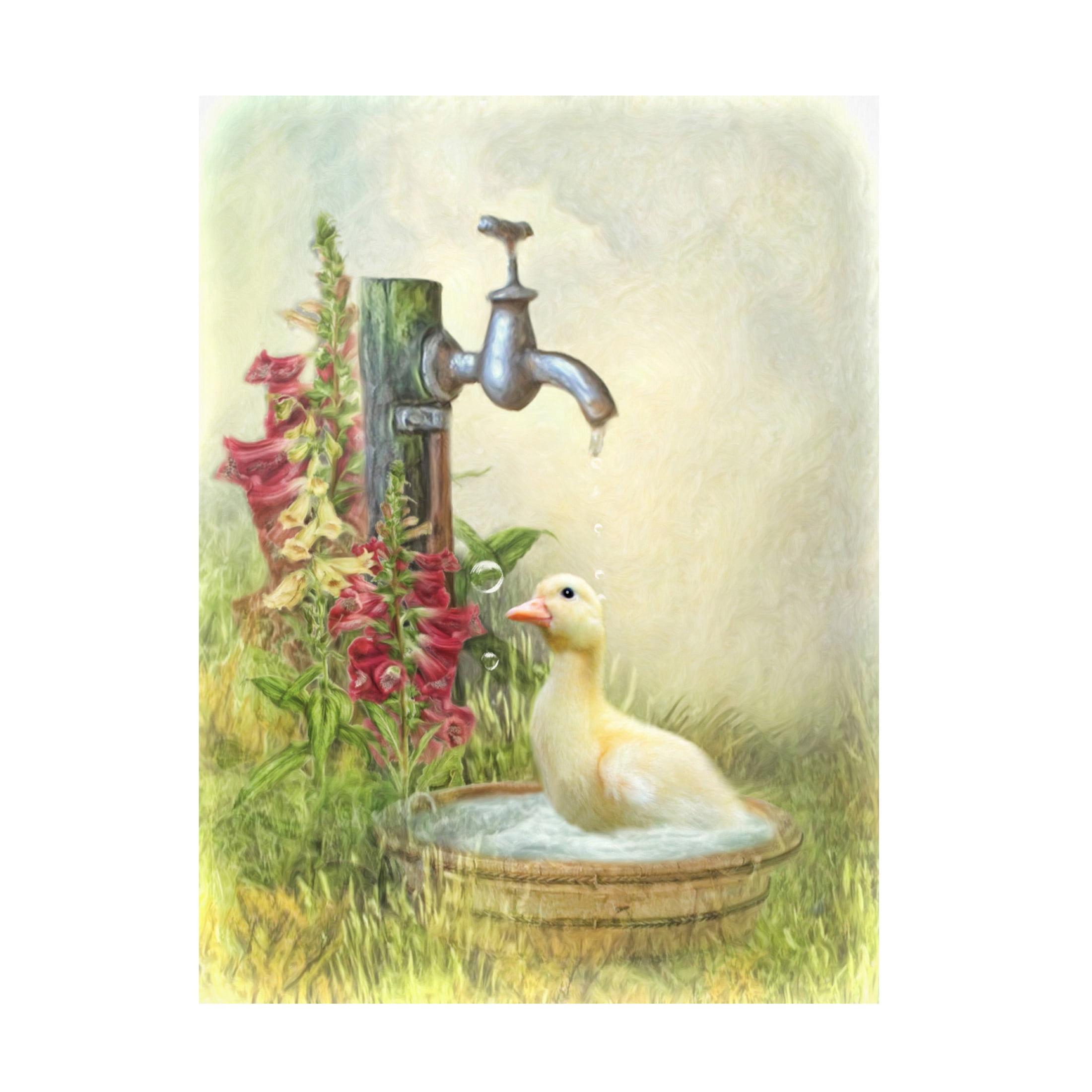 Canvas Wall Art - Trudi Simmonds 'Splish Splash' Wall Art for Living ...