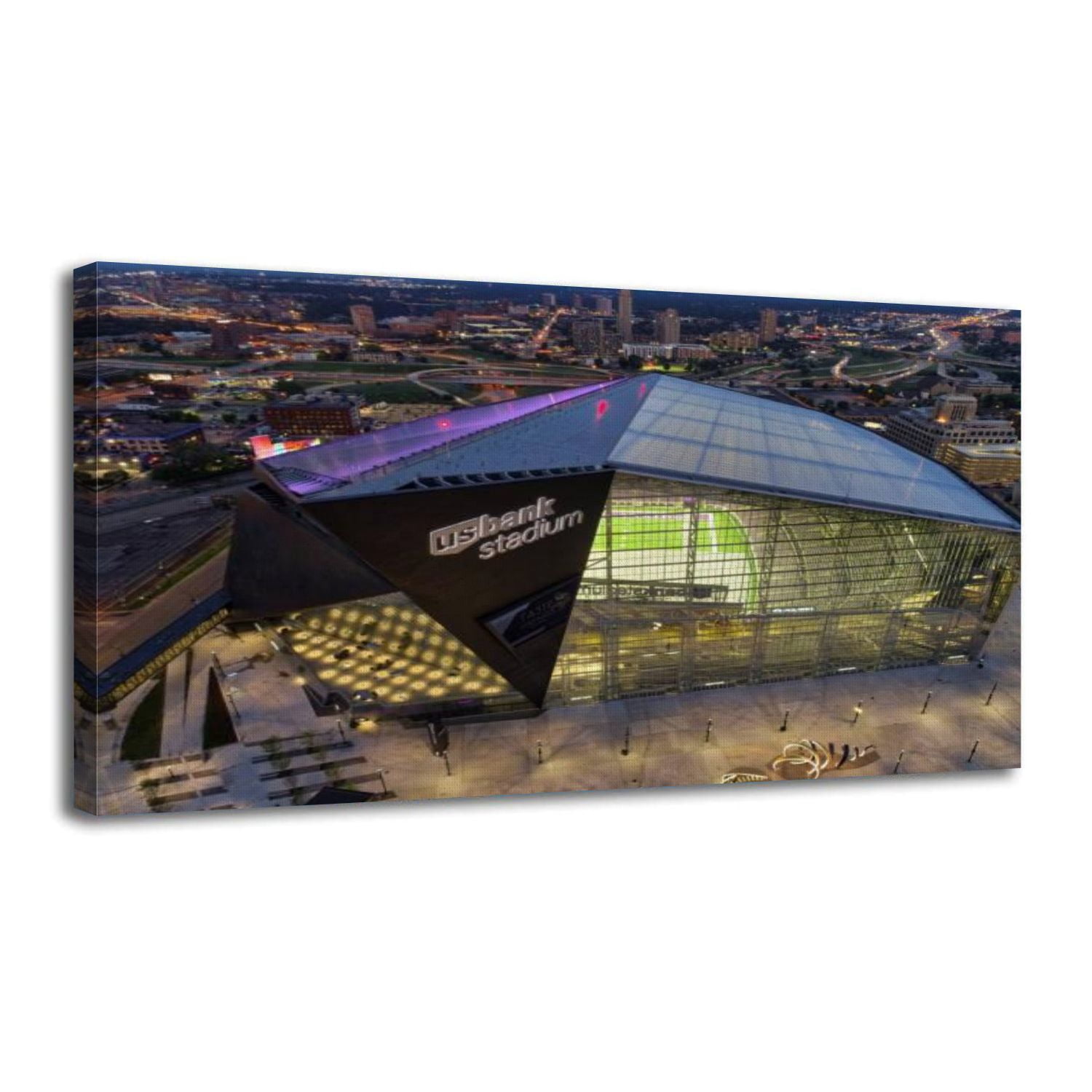 Canvas Wall Art US Bank Stadium aerial view night Wall Decor for Living ...