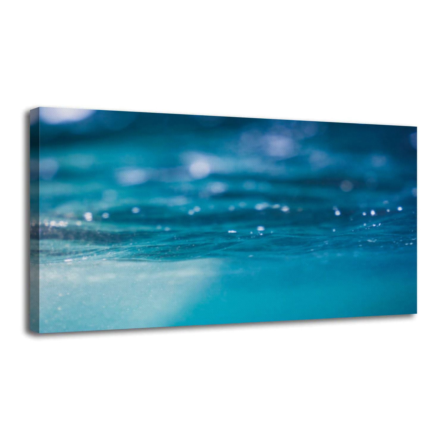 Canvas Wall Art Underwater abstract wave sunlight water sparkling ...