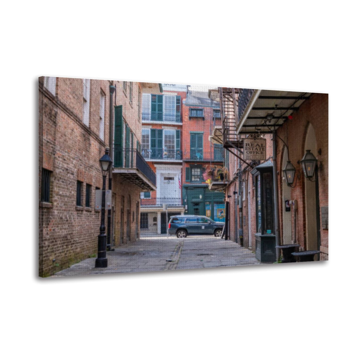 Canvas Wall Art View side alley French Quarter New Orleans Lousiana ...