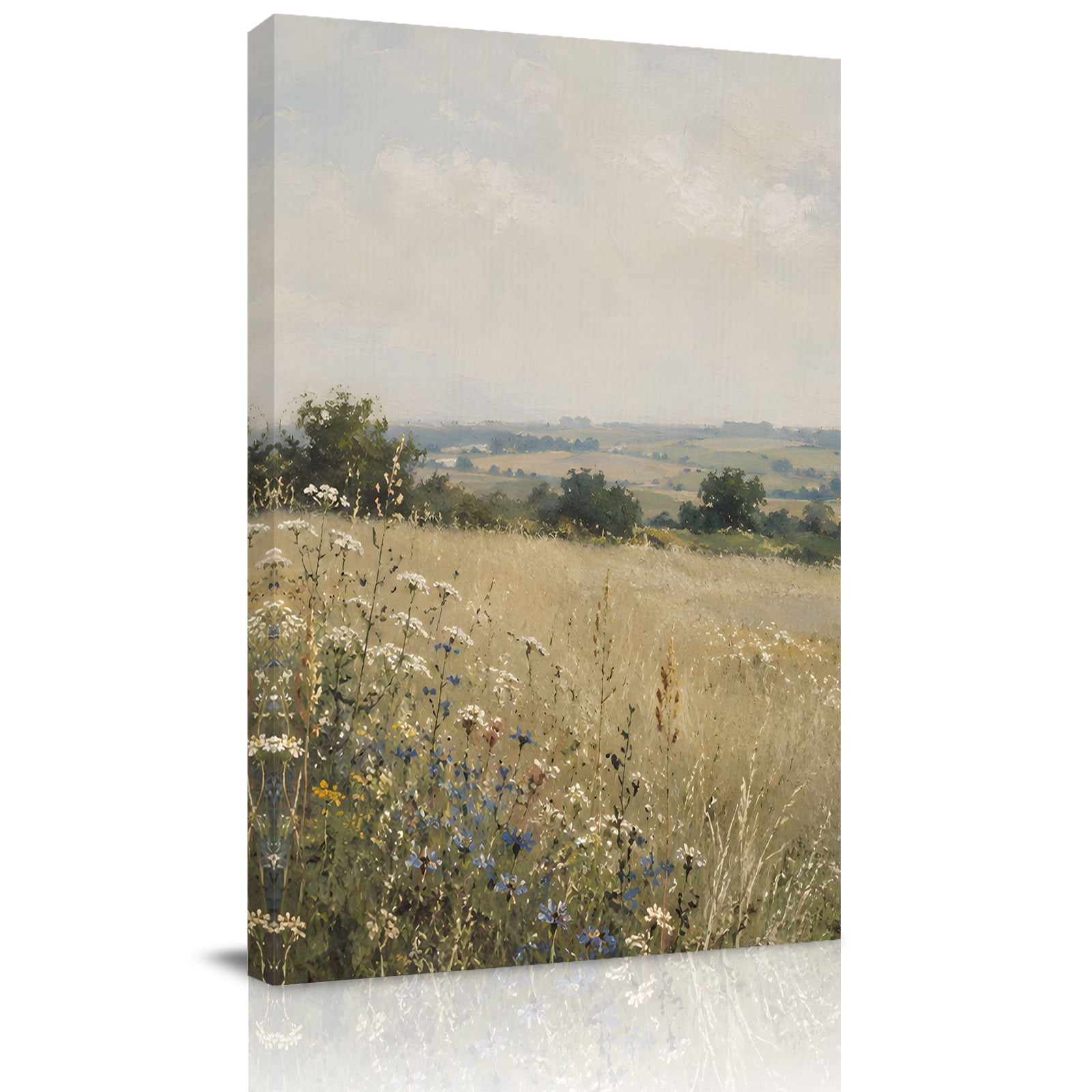 Canvas Wall Art, Vintage Farmhouse Framed Canvas Prints for Bedroom ...