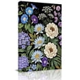 Canvas Wall Art Water Lily Hydrangeas Ferns Canvas Art Print Botanical ...