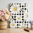 Canvas Wall Art White Floral Canvas Art Print Vintage Daisy Farmhouse ...